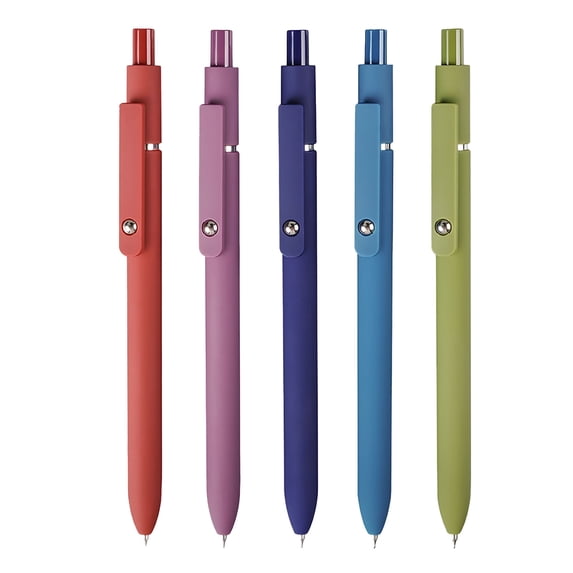 CCOCC 2026 New Gel Pens,5 Pcs 0.5Mm Fine Point Aesthetic Pens,Quick Dry ...