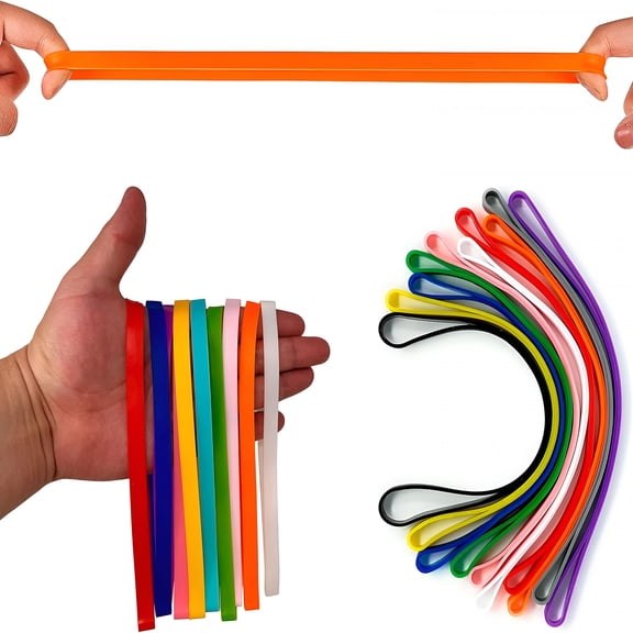 Giant Rubber Bands in Multiple Sizes and Colors for Office and Crafts