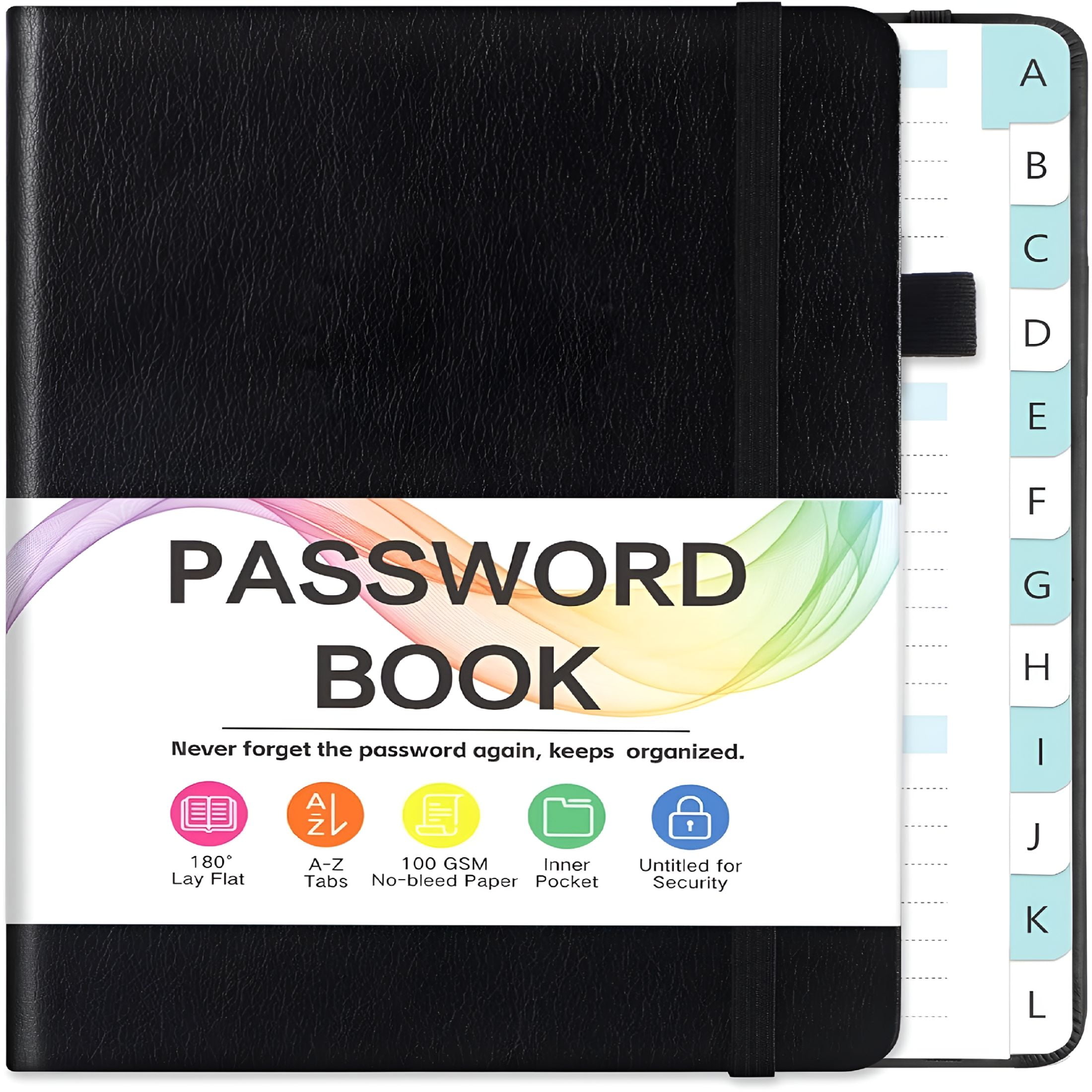 CCOCC 2026 New Password Book with Alphabetical Tabs,Small Password ...