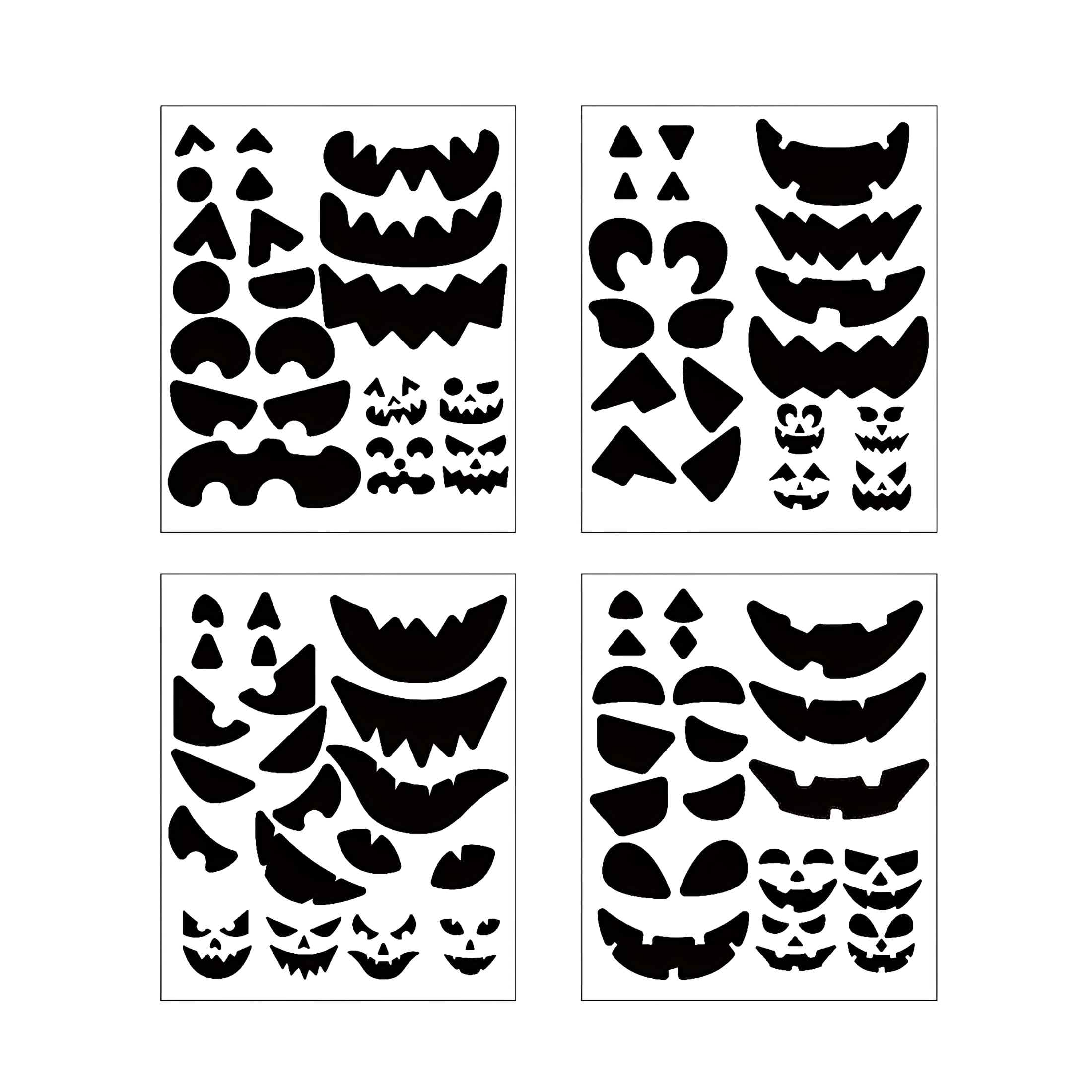CCOCC 2026 New Pumpkin Decorating Stickers Halloween Jack O Face ...