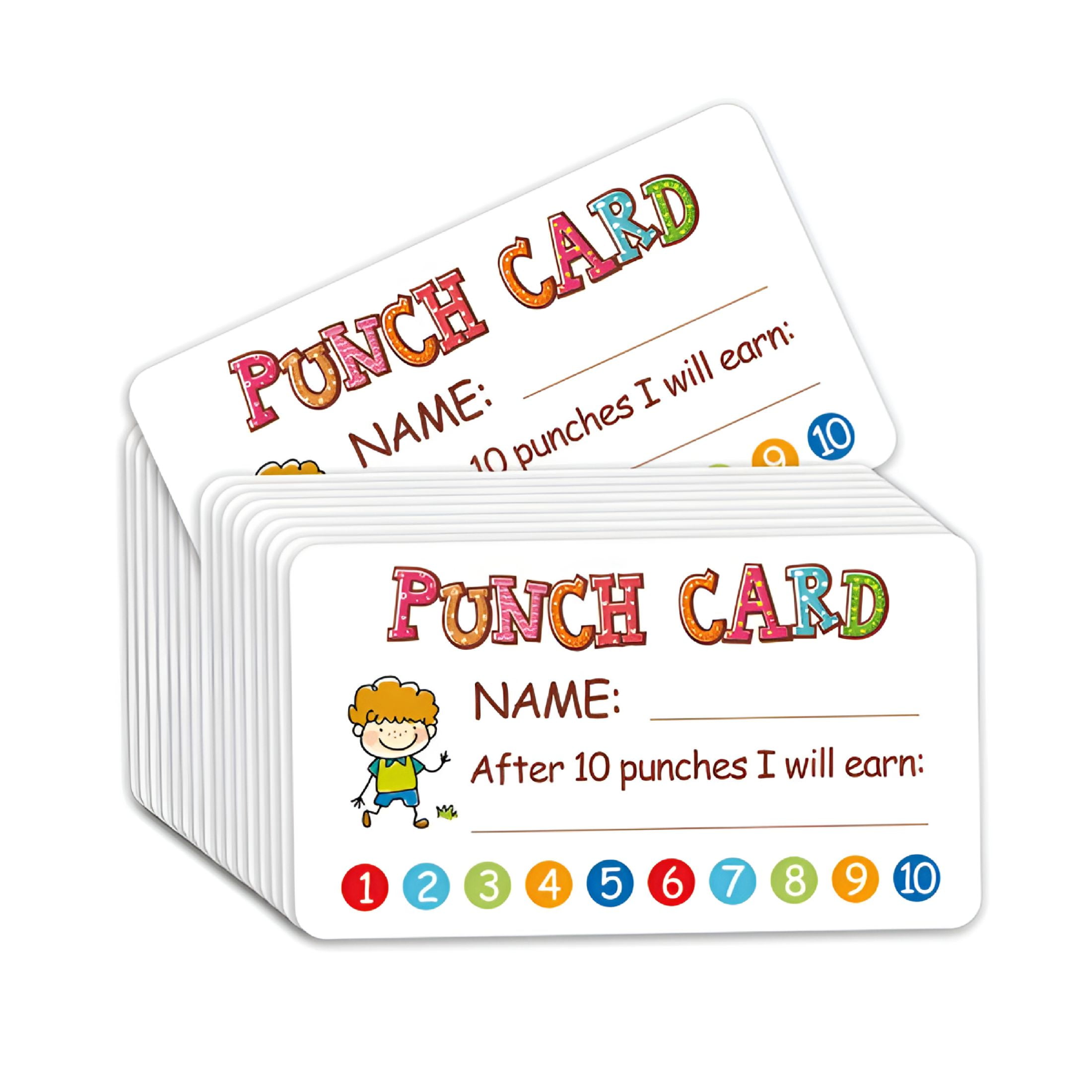CCOCC 2026 New Punch Card 50Pcs Incentive Card for Teacher Behavior for ...