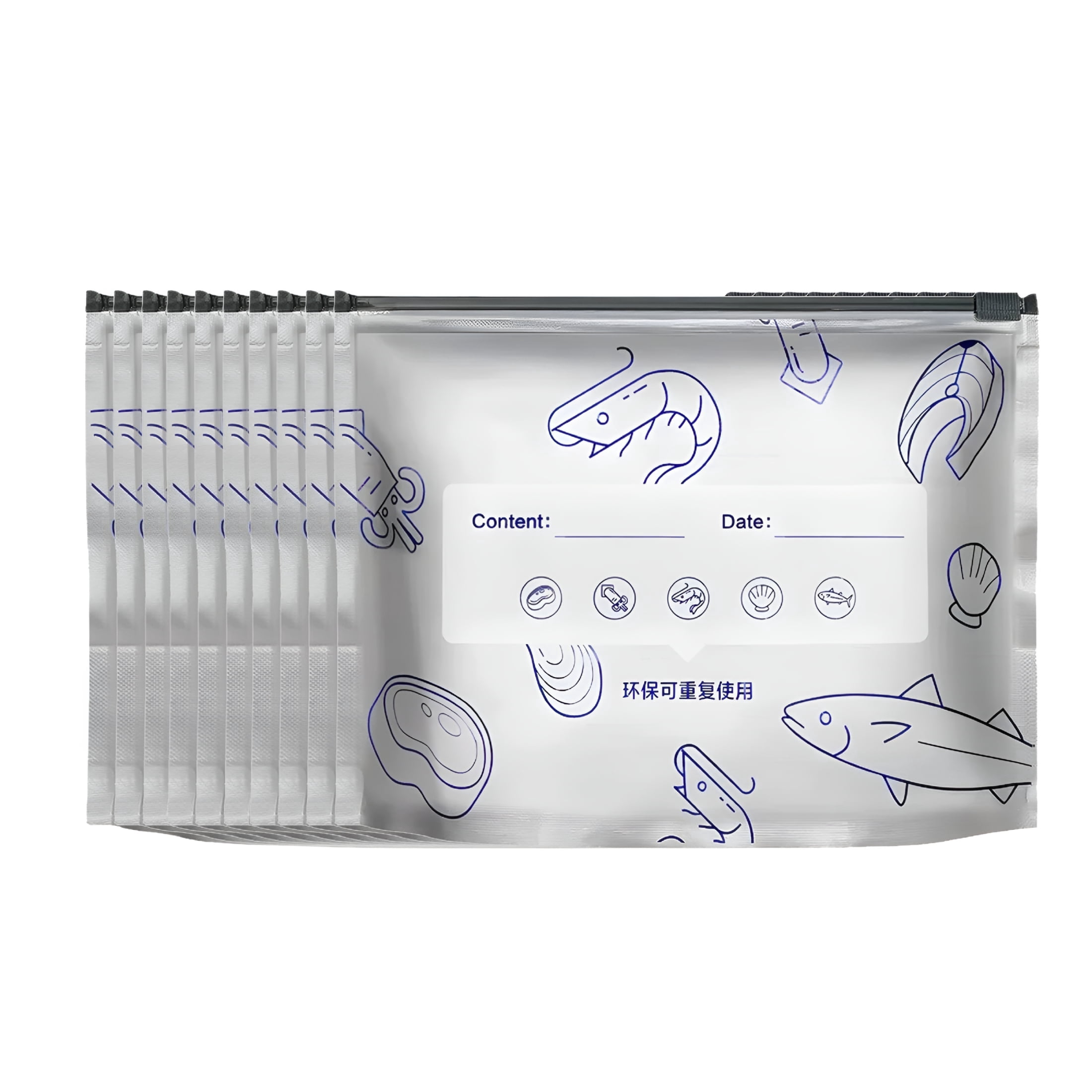 CCOCC 2026 New Reusable Aluminum Foil Bags, Freezer Safe & Leak Proof ...
