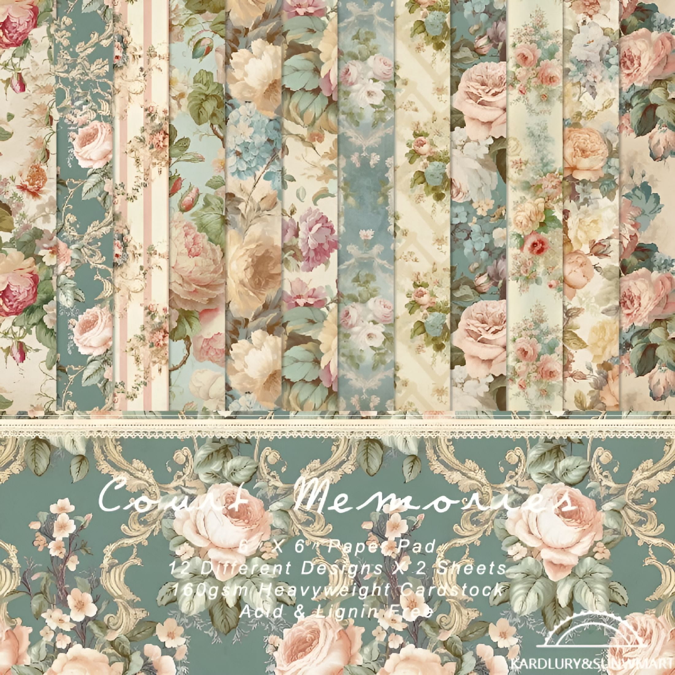 CCOCC 2026 New Scrapbook Paper,24 Sheets Craft Scrapbooking Paper Pad 6 ...