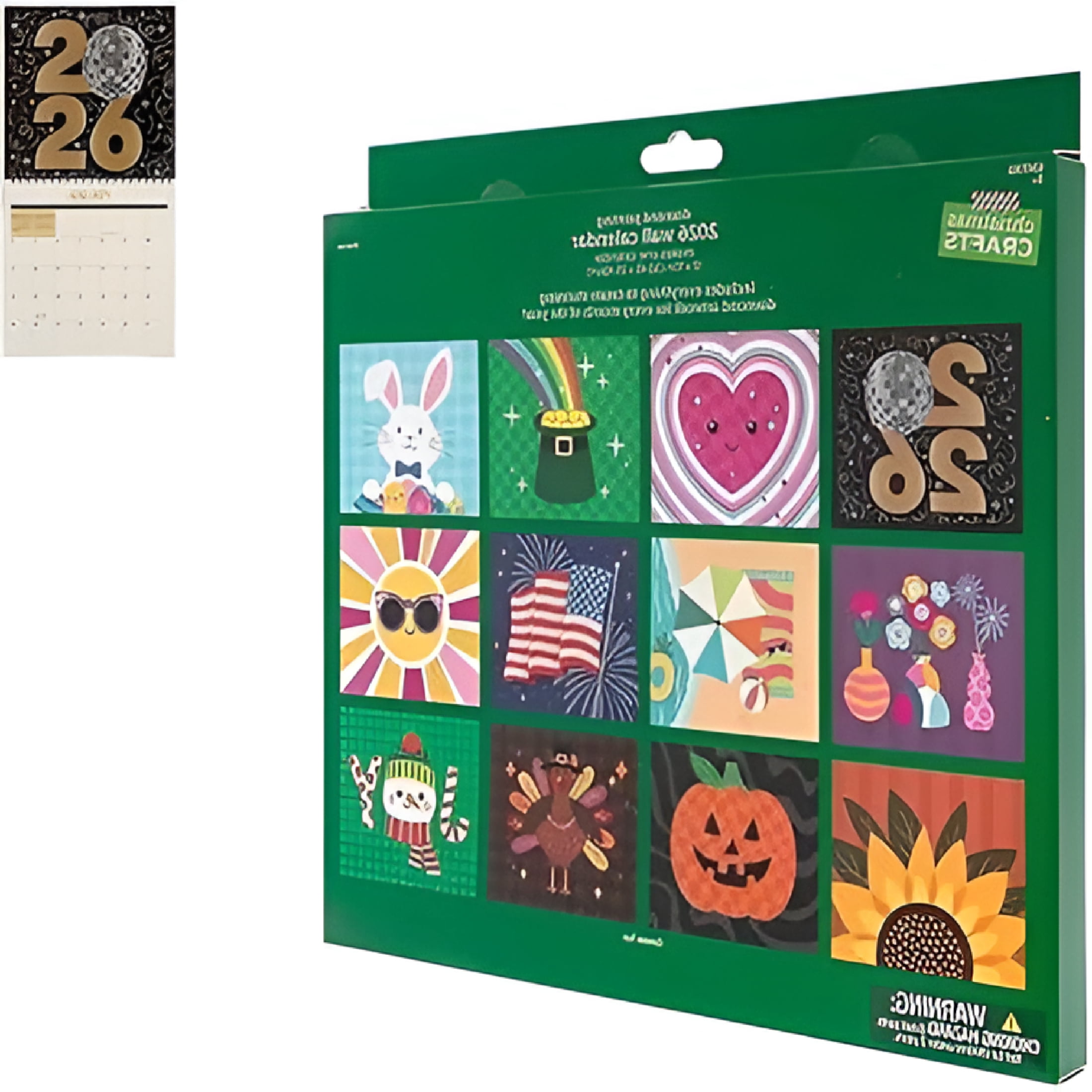 CCOCC 2026 Wall Calendar Diamond Kit, DIY Diamond Art Calendar 2026, 12 ...