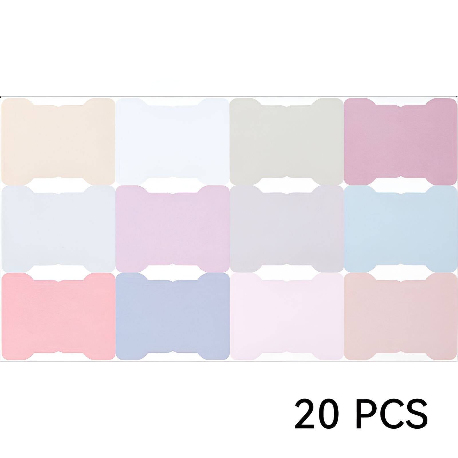 CCOCC 20Pcs Name Tags,Clean Removal Sticker Labels,No Stains Name Tag ...