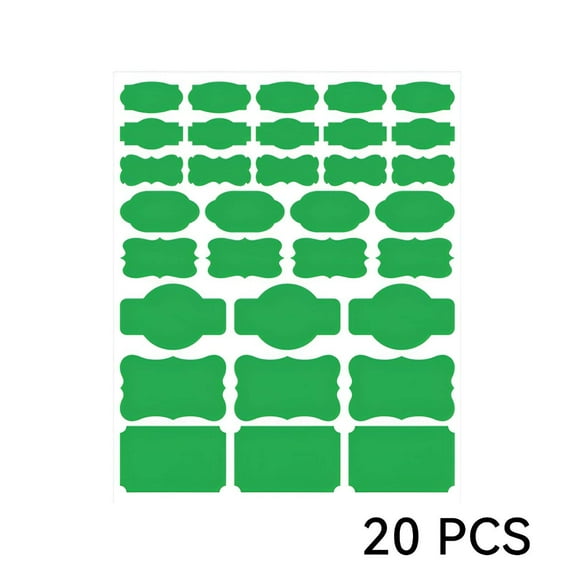 CCOCC 20Pcs Name Tags,Reusable Labels Sticker Labels,Writable Markers ...
