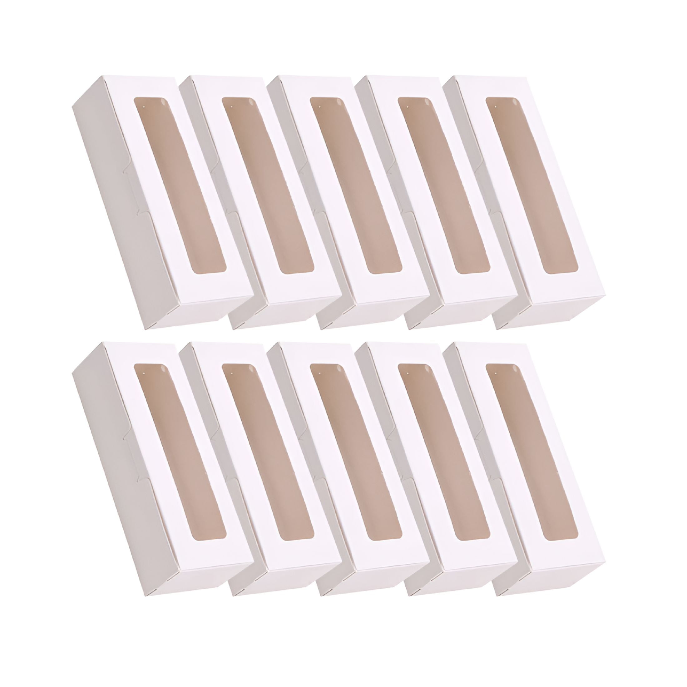 CCOCC 20Pcs Rectangle Baking Box Bakery Food Box Window Cookie Box ...