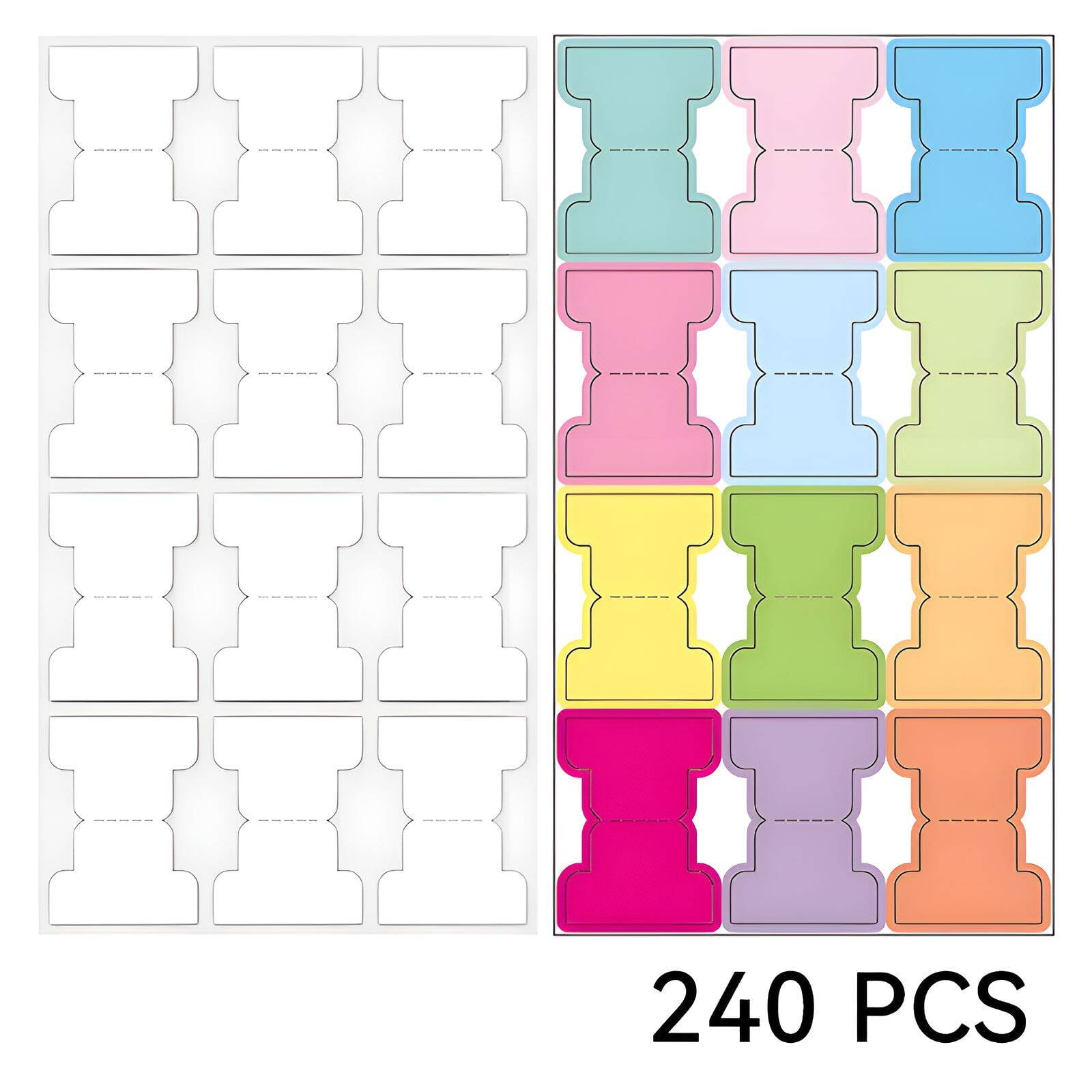 CCOCC 240Pcs Name Tags,Easy Peel Sticker Labels,Strong Stick Name Tag ...