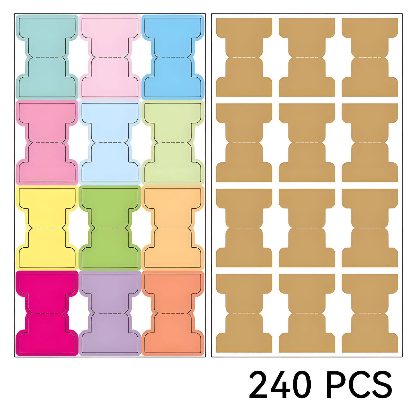 CCOCC 240Pcs Name Tags,Writable Labels Sticker Labels,Quick Update Name ...