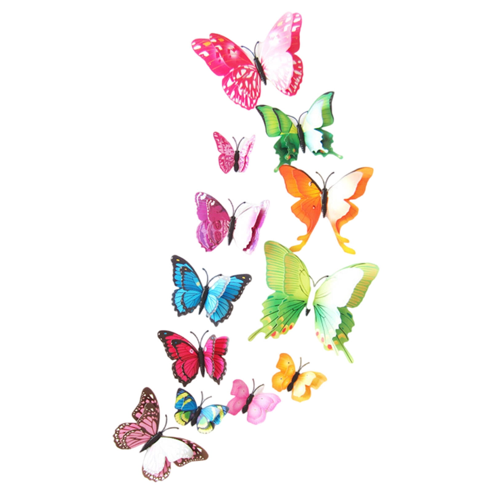 CCOCC 24Pcs Butterfly Fridge Magnets,3D Butterfly with Layered Wings ...