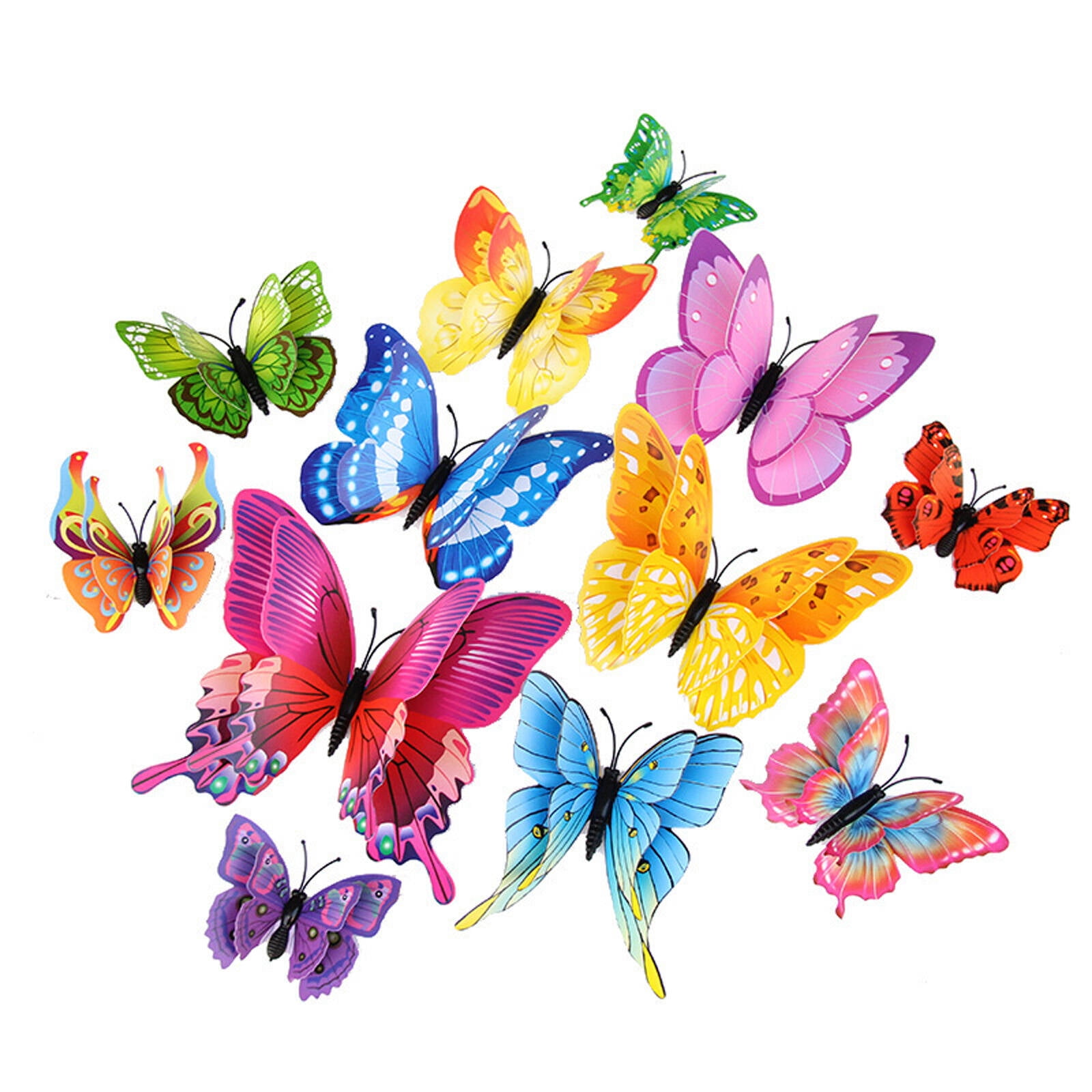 CCOCC 24Pcs Butterfly Fridge Magnets,3D Layered Butterfly Design ...