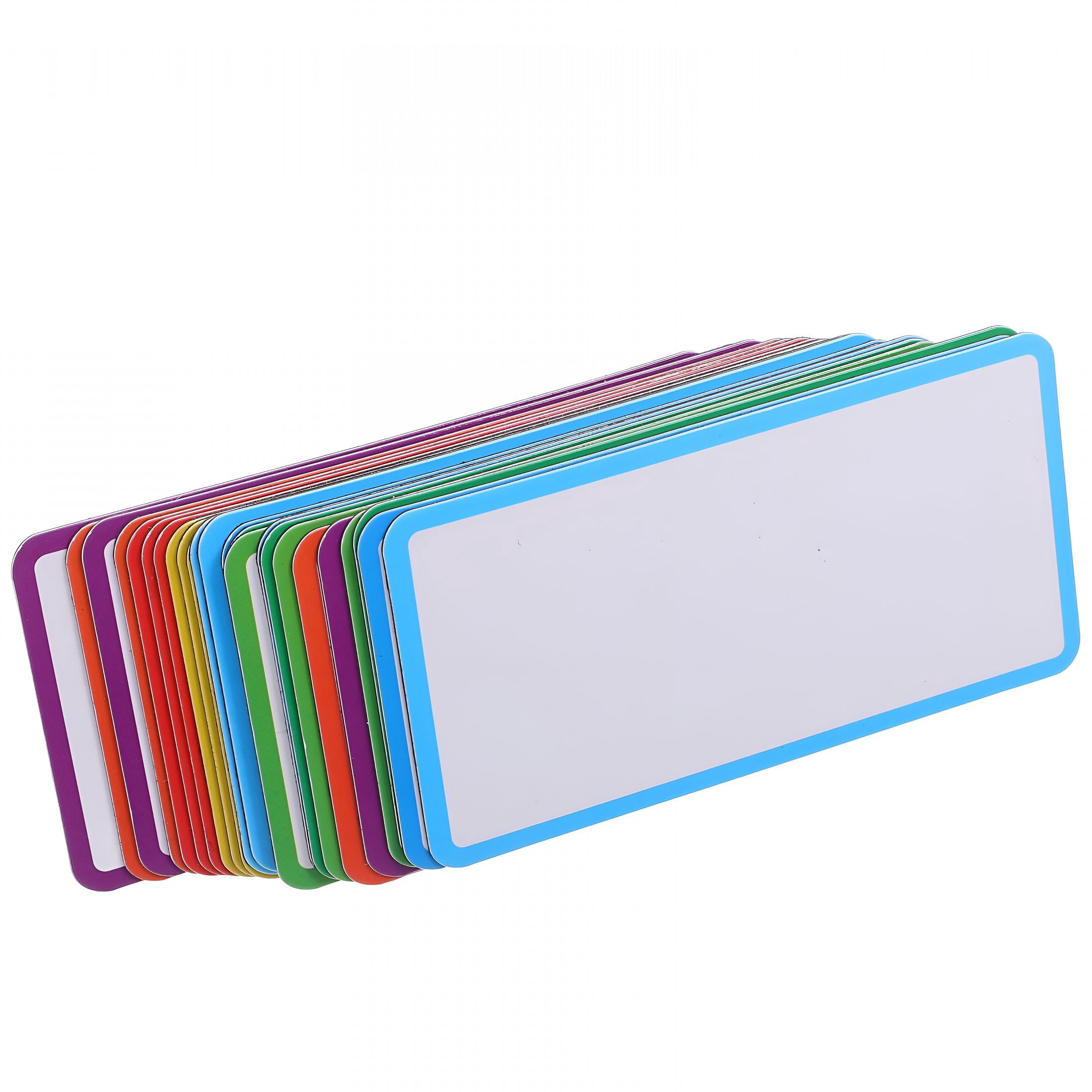CCOCC 24Pcs Dry Erase Magnetic Labels Name Plate Tags Reusable Label ...