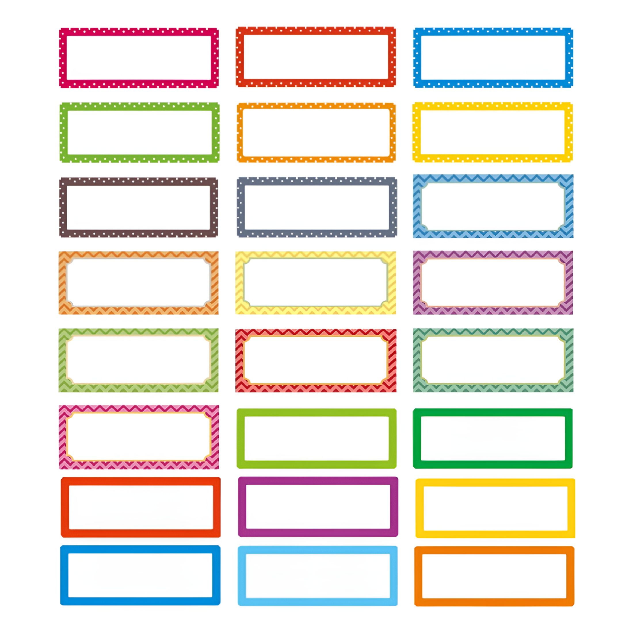 CCOCC 24Pcs Small Labels Flexible Magnet Name Tags Whiteboards Magnetic ...