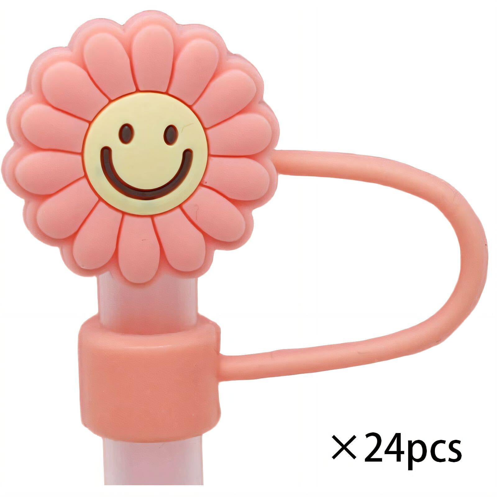 CCOCC 24Pcs Straw Toppers No Foreign Matter Stuck Straw Covers Cap for ...