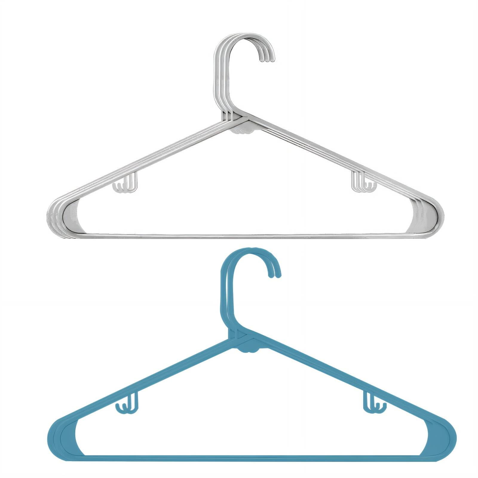 CCOCC 25 Pcs Plastic Hangers Convenient Design Makes Dressing Your ...