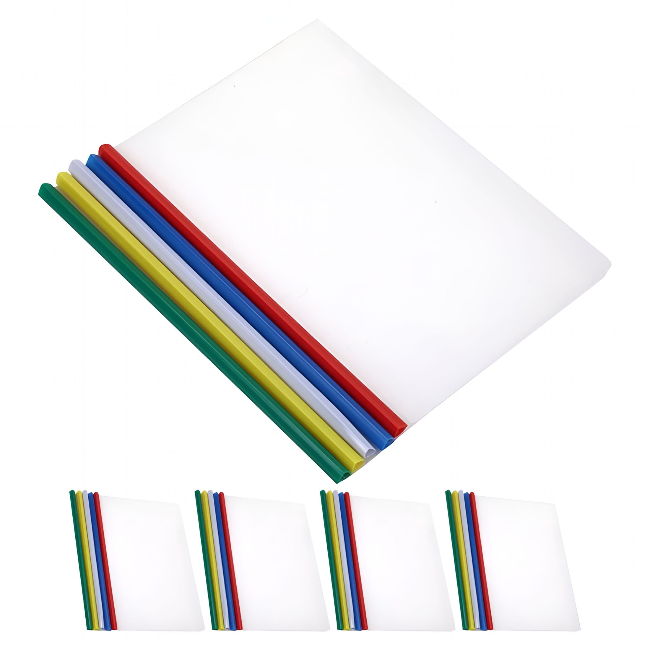 CCOCC 25Pcs Clear Report Covers with Sliding Bar A4 Plastic Binder ...