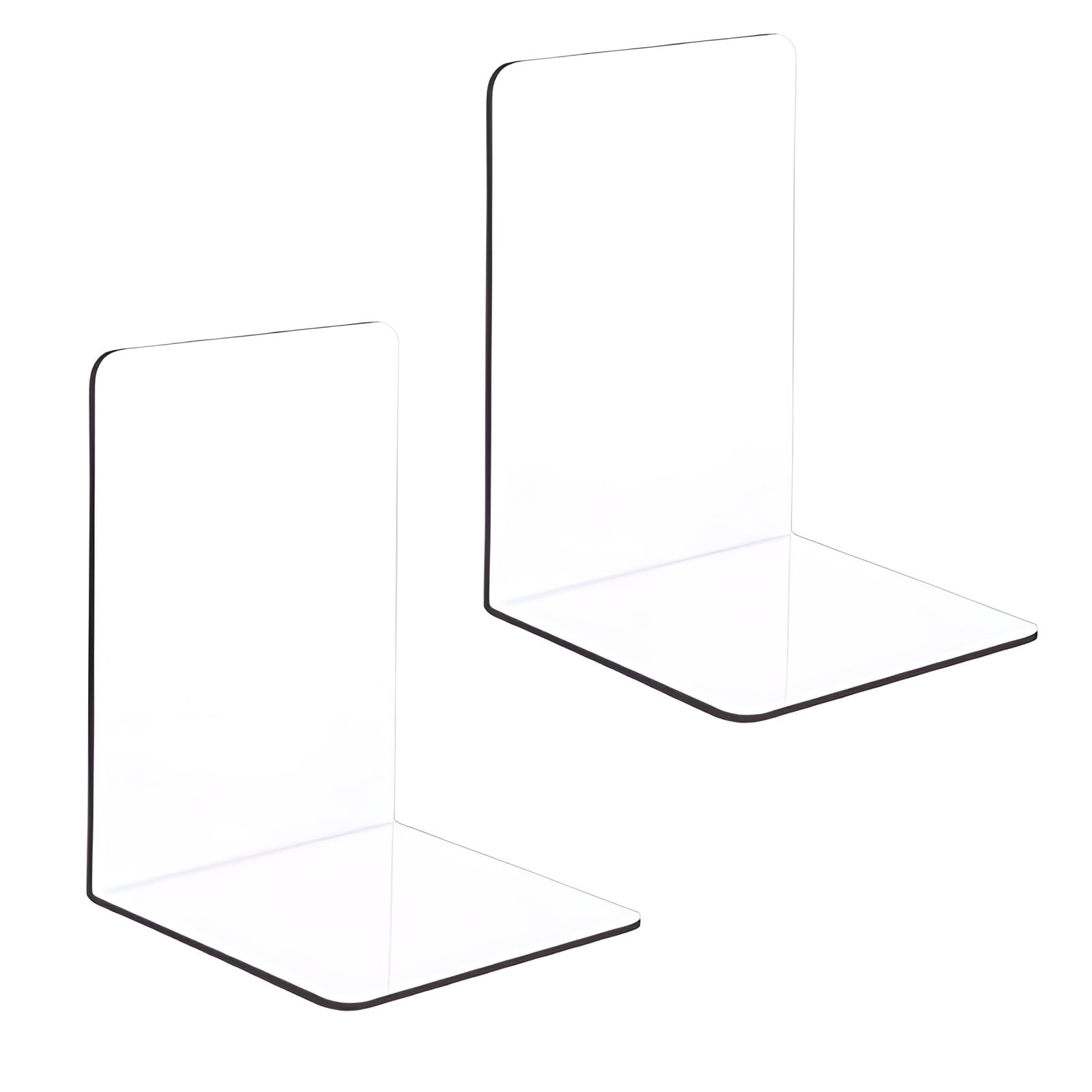CCOCC 2Pairs Acrylic Book Stand,Simple Aesthetic Book Ends,Sleek ...