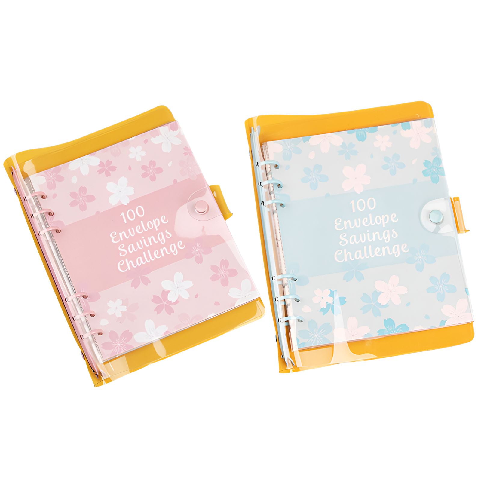 CCOCC 2Pcs 100 Day Savings Challenge Binder,A5 Refillable Setup Modular ...