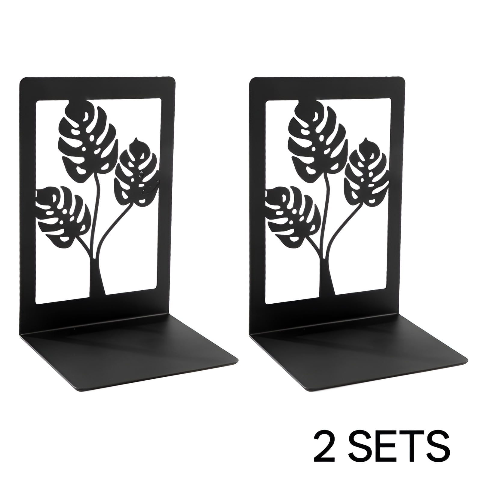 CCOCC 2Pairs Book Ends,Premium Metal Bookends,Decorative Bookends,For ...