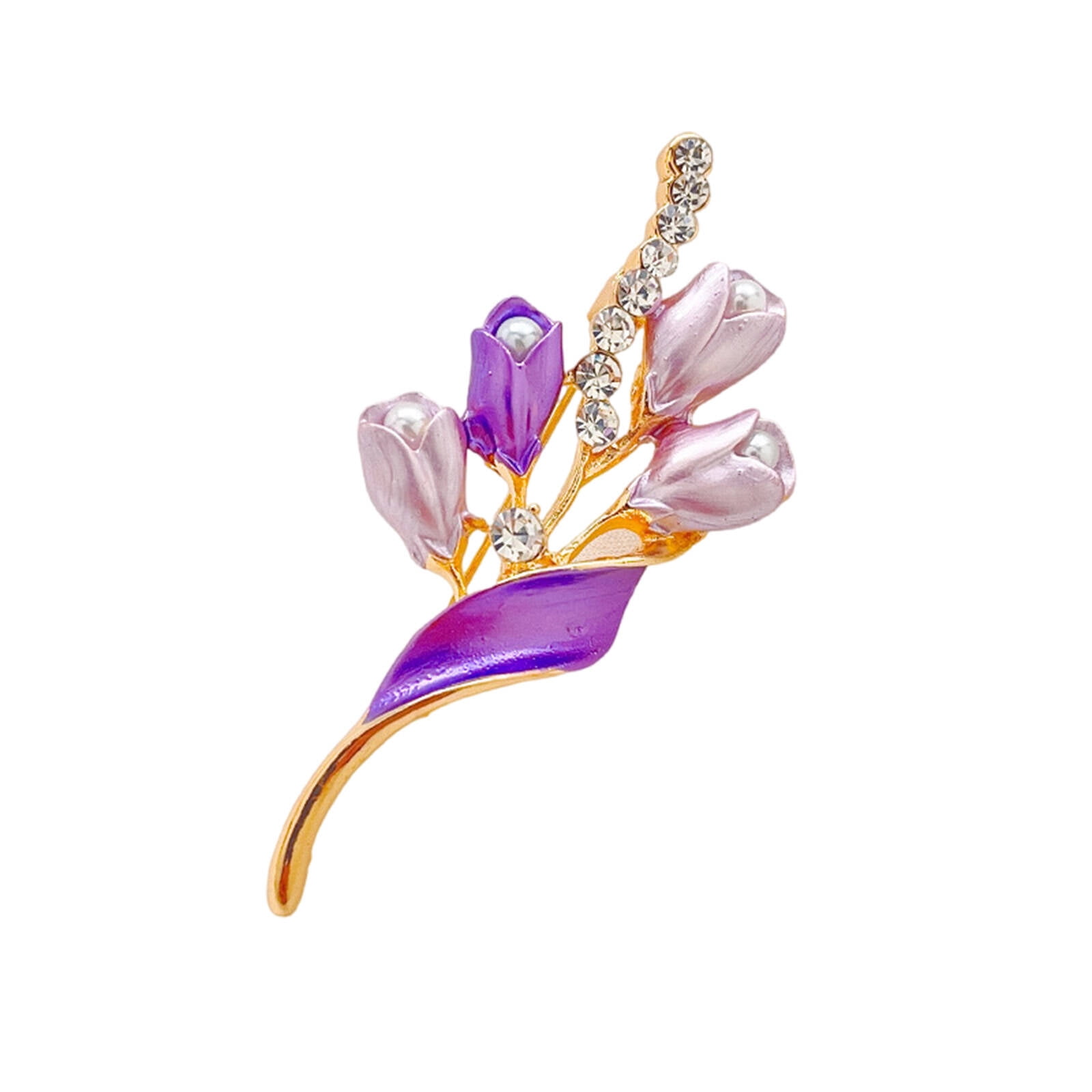 CCOCC 2Pcs Brooch,Rhinestone Embellished Flag Design Rhinestone Brooch ...