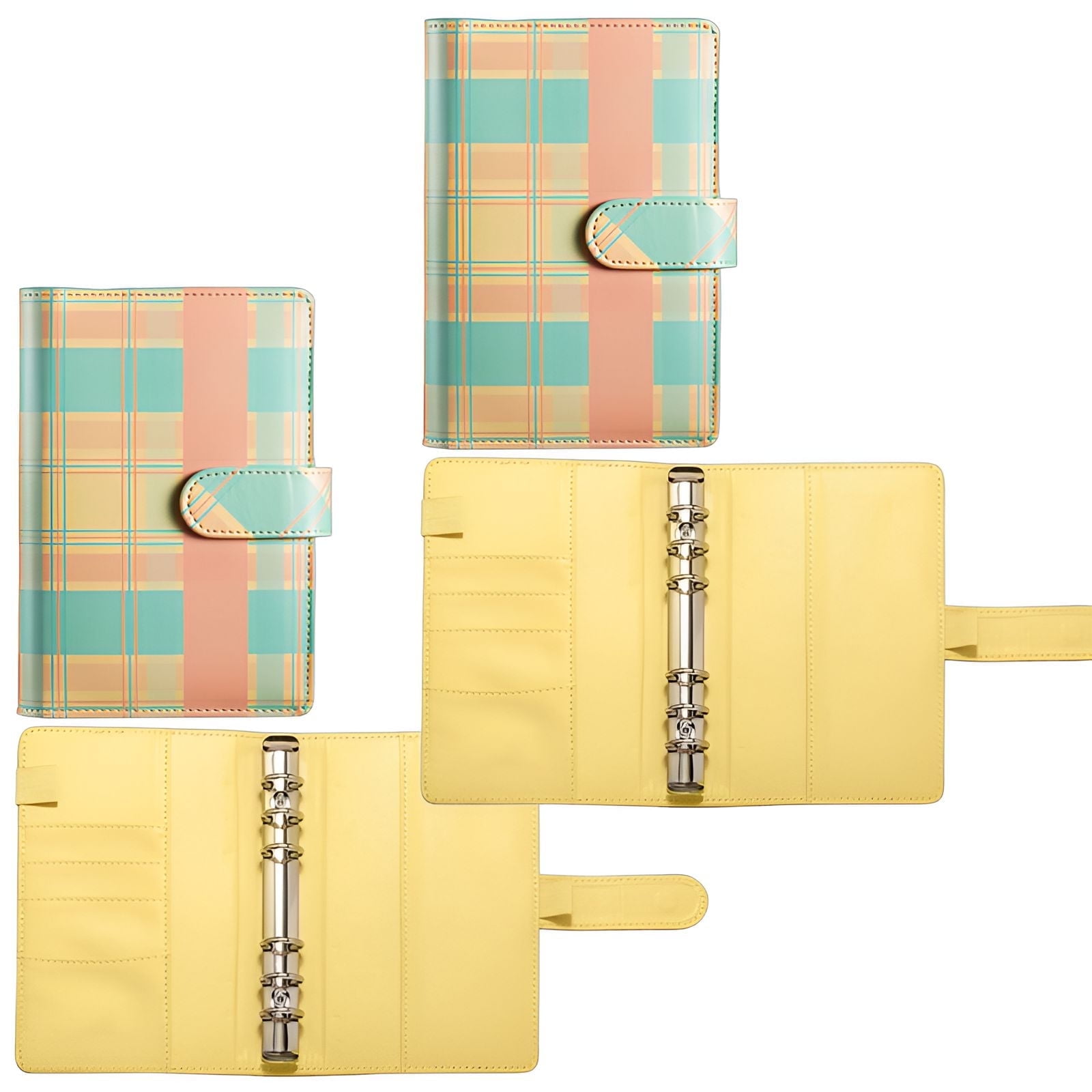 CCOCC 2Pcs Budget Binder,Multi-Section Interior Storage Zones Money ...