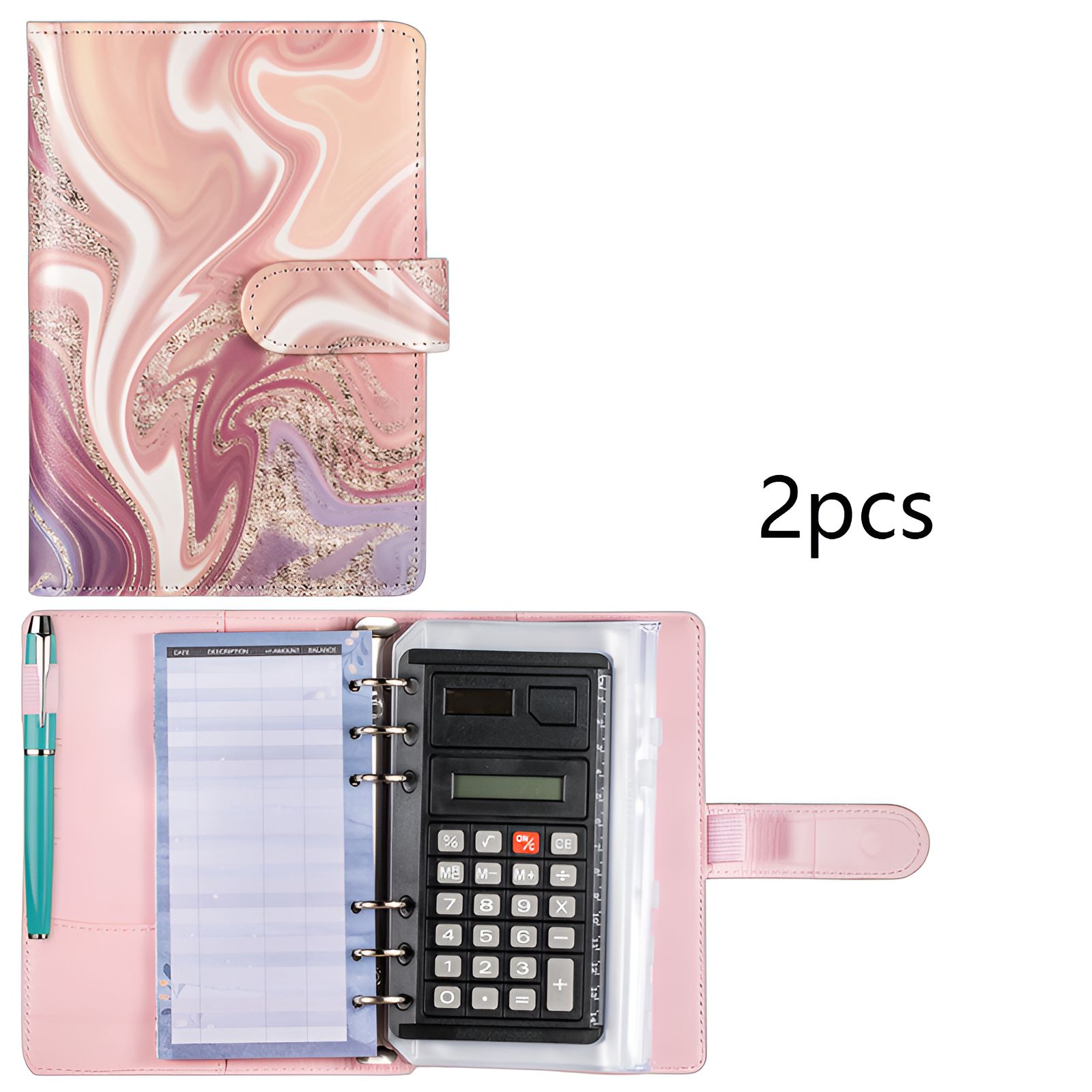 CCOCC 2Pcs Budget Binder,Sleek Writing Surface No Blotting 100 ...