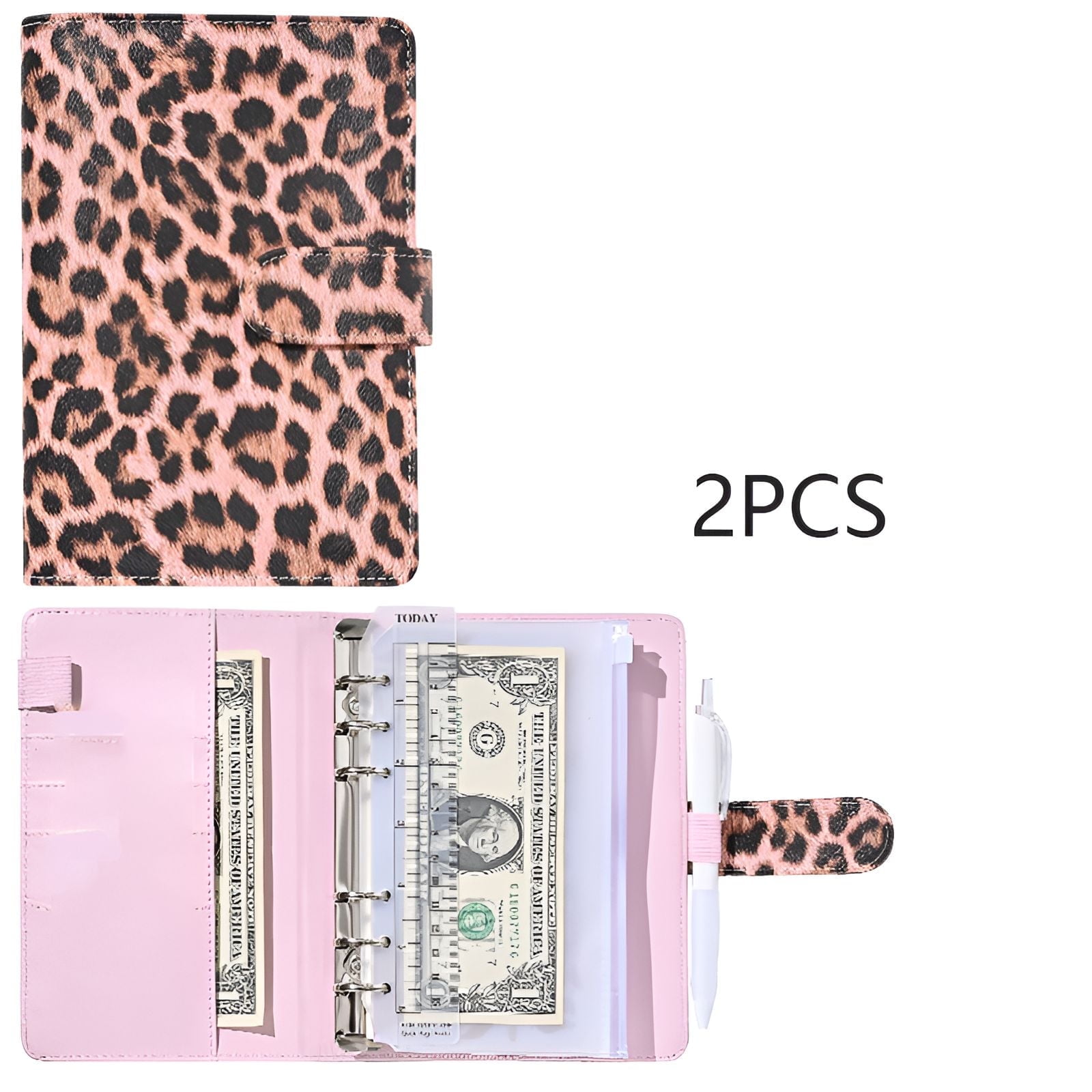 CCOCC 2Pcs Budget Binder,Tight Paper Weave Zero Feathering Money Saving ...