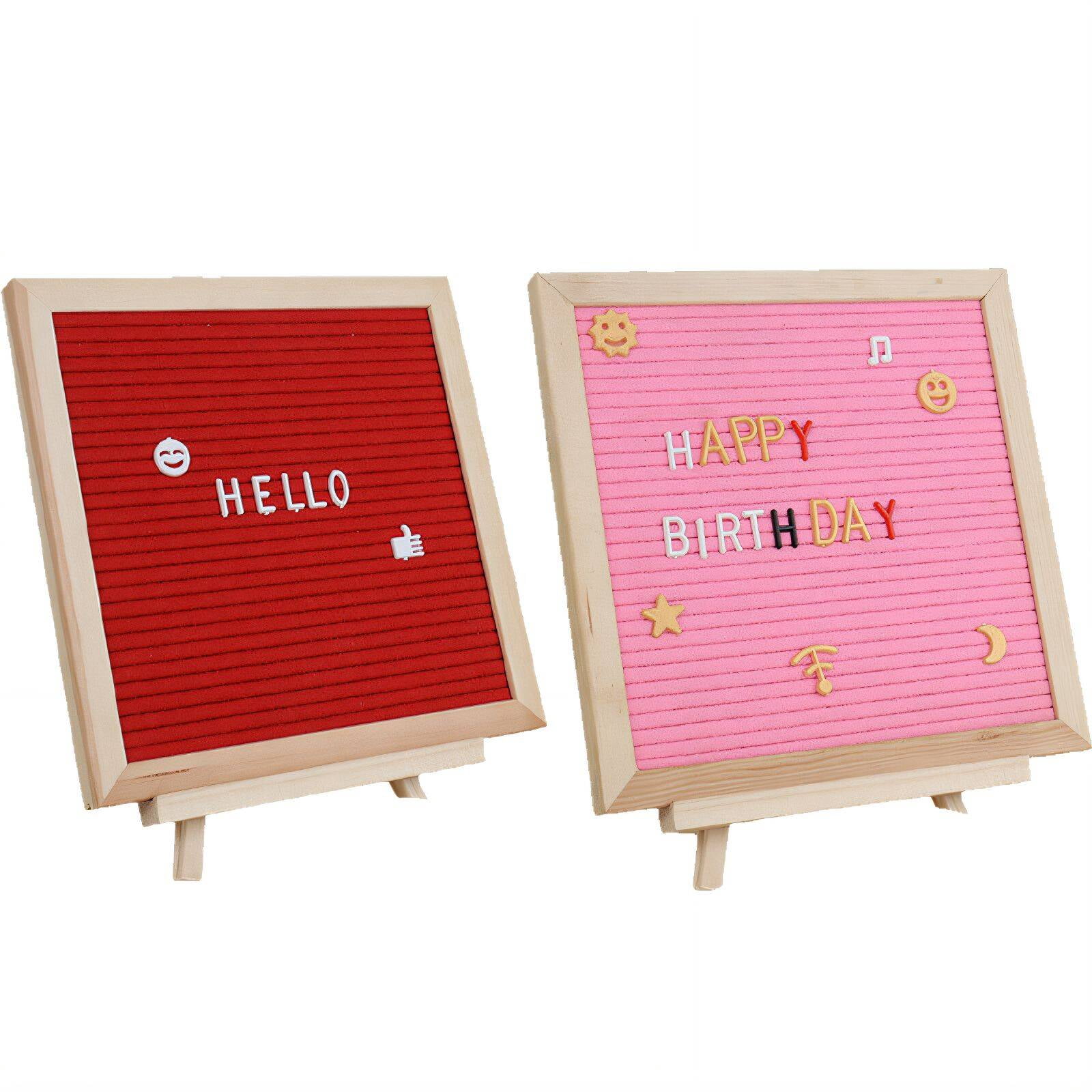 CCOCC 2Pcs Cork Board,Easy Assembly Letter Board,Fun Display Wall Pack ...
