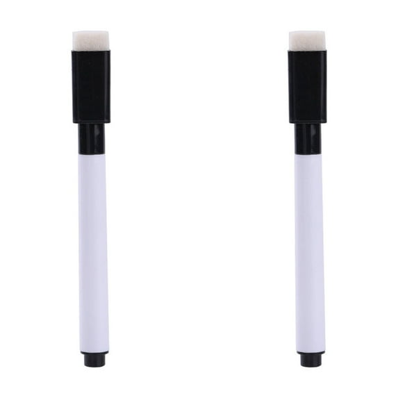 CCOCC 2Pcs Dry Erase Markers Black,Dry Erase Markers with Eraser ...
