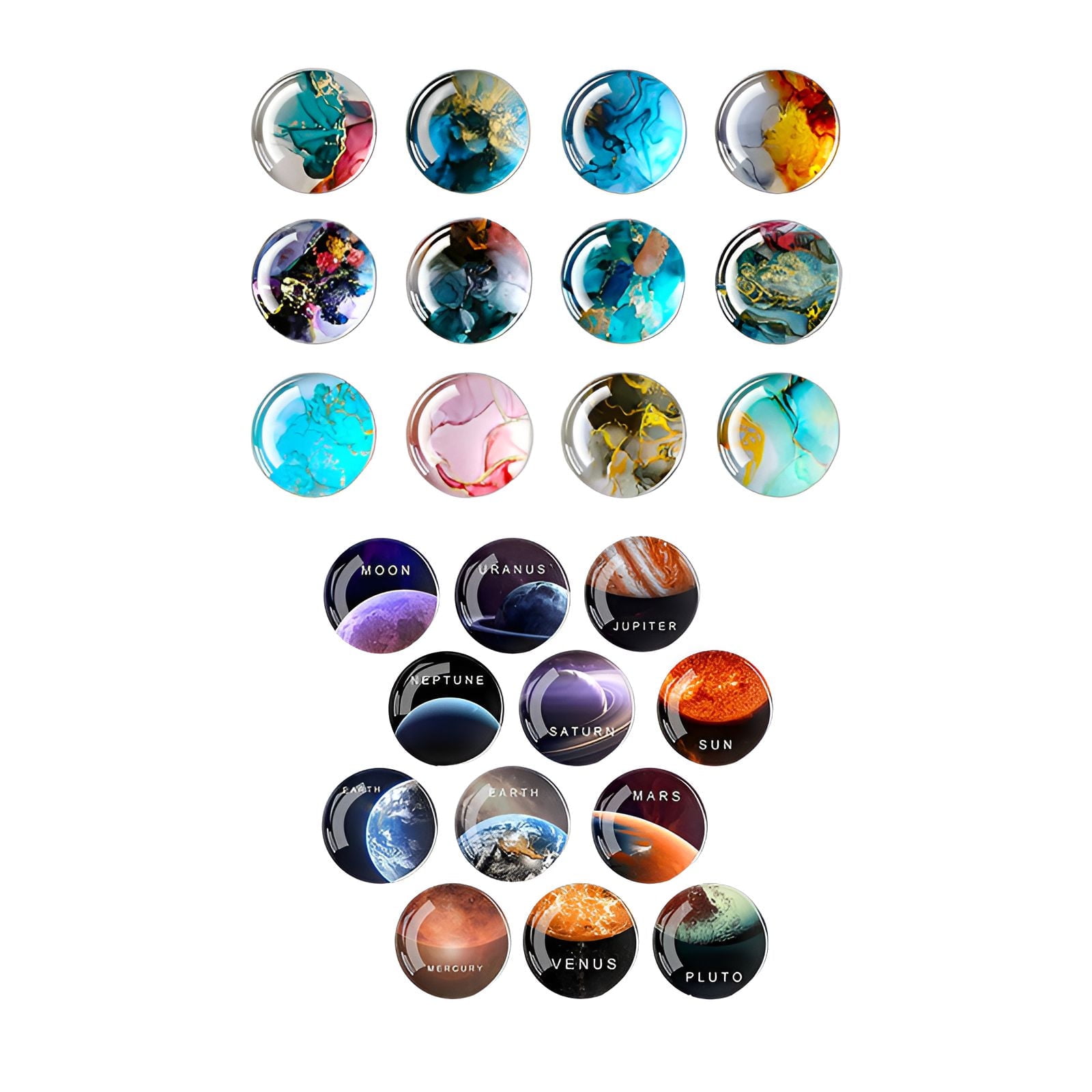 CCOCC 24Pcs Fridge Magnets,Whiteboard Magnets,0.98In Magnets ...