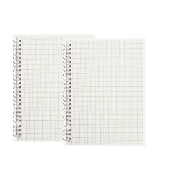 CCOCC 2Pcs Grid Notebook,Classic Grid Paper Notebook,Professional Graph ...