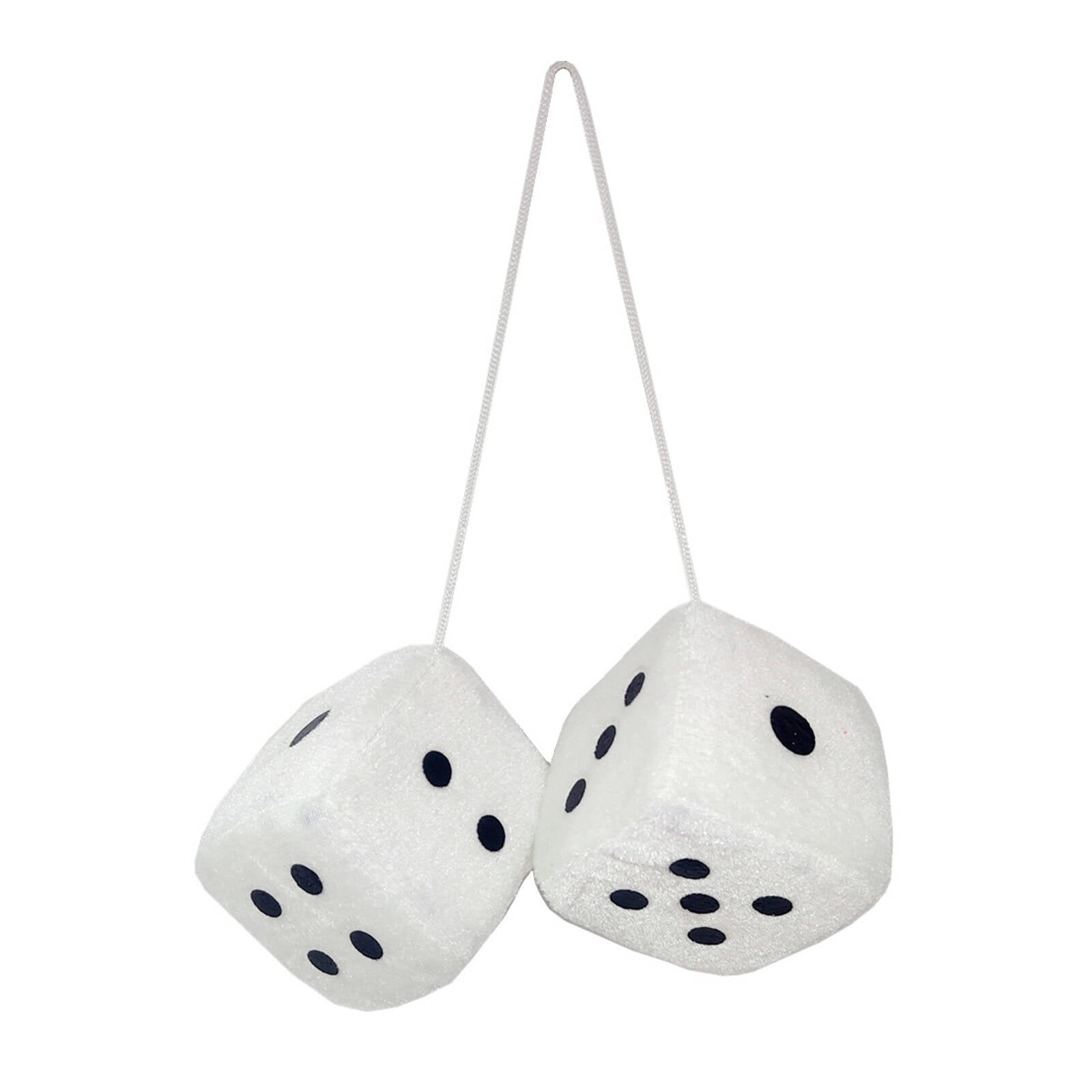 CCOCC 2Pcs Hanging Dice,Unique 3D Cube Design Fuzzy Plush Dice,Soft and ...