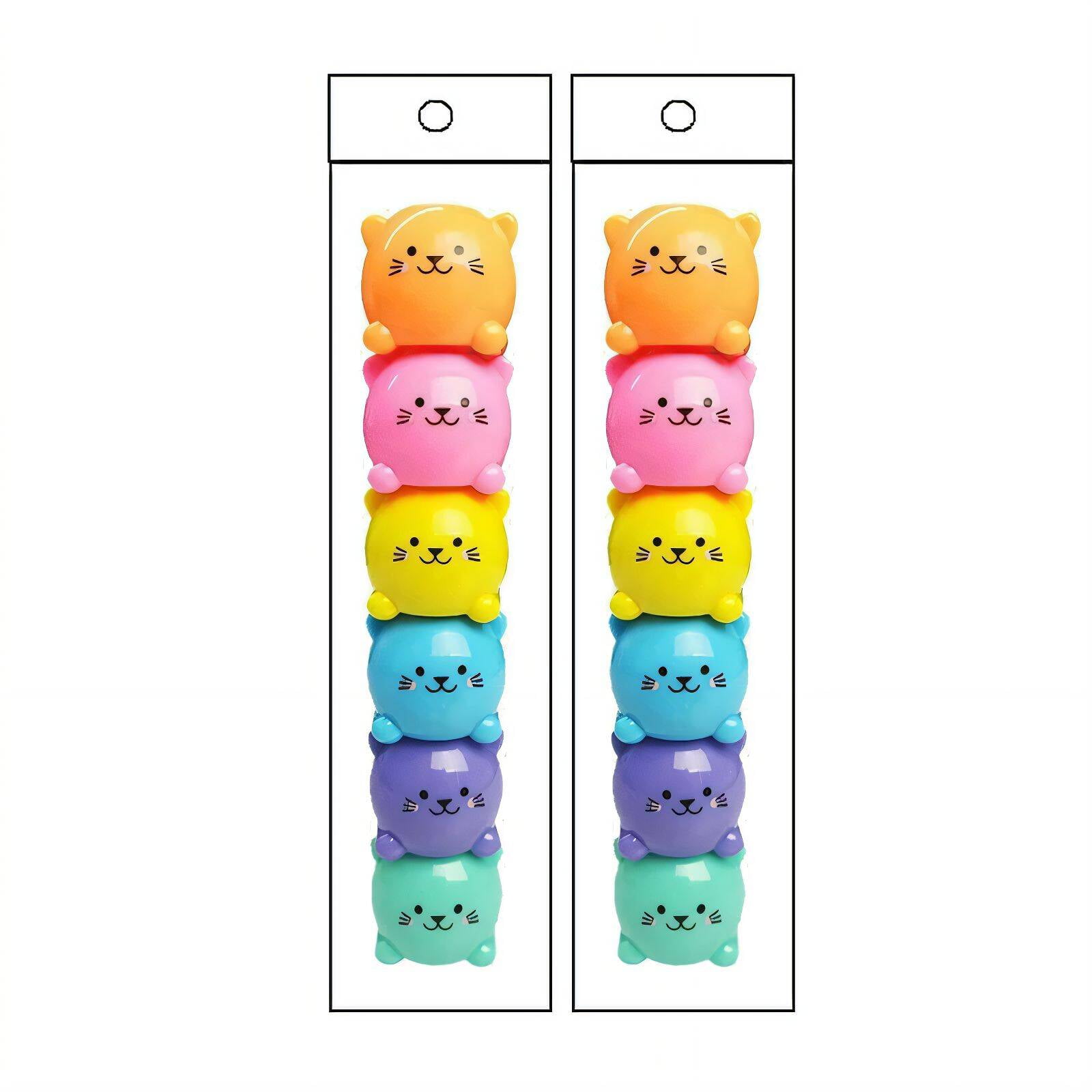 CCOCC 2Pcs Highlighter Stick,Fun Cartoon Style Highlighter Stick ...