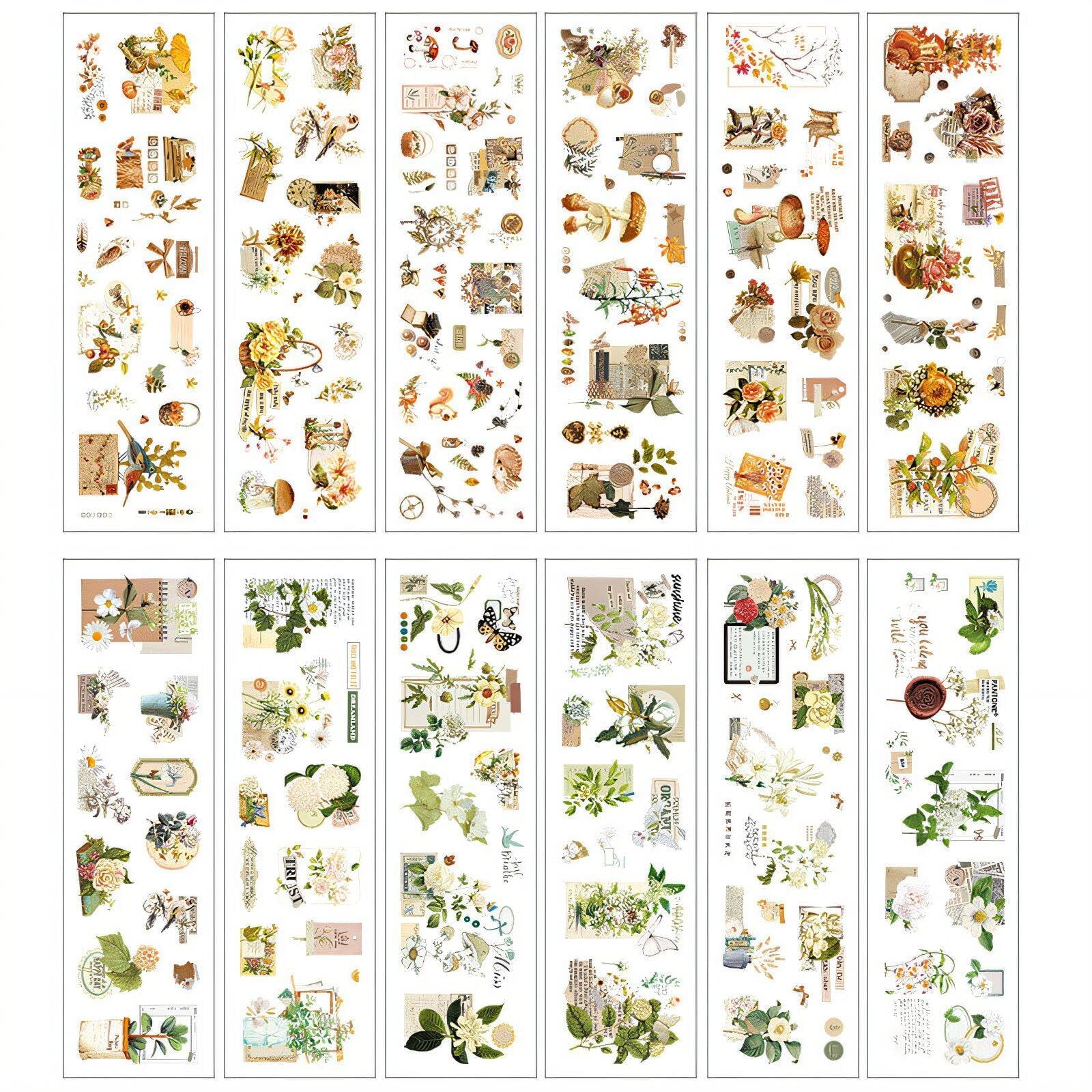 CCOCC 12Pcs Scrapbook Stickers,Study Notes & Planning Scene Stickers ...