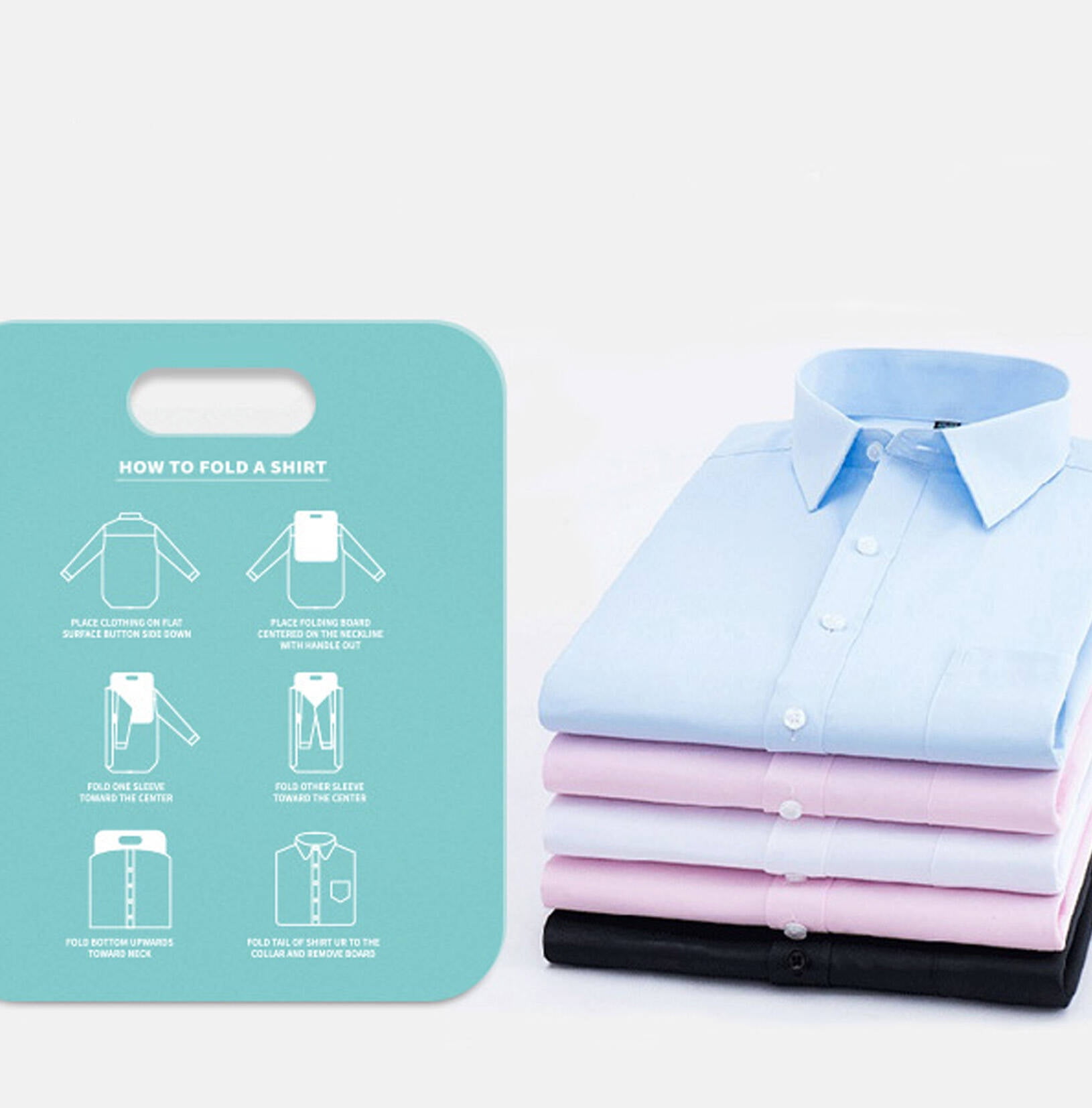 CCOCC 2Pcs Shirt Folder,Unique Fold System Folding Board,Enhances ...