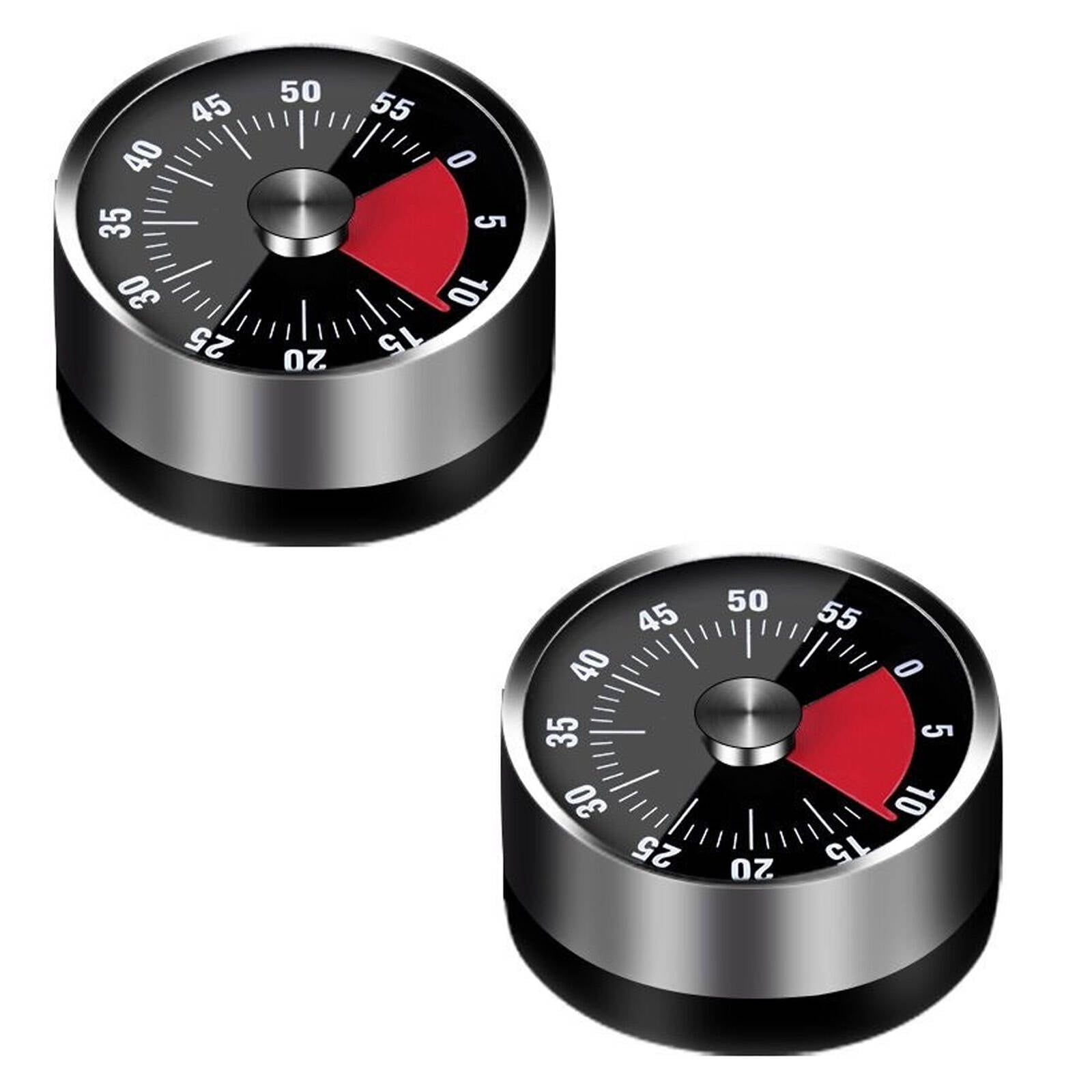 CCOCC 2Pcs Timer,Loud 72Db Alert Kitchen Timer,Compact Design Abs and Stainless Steel Build ...