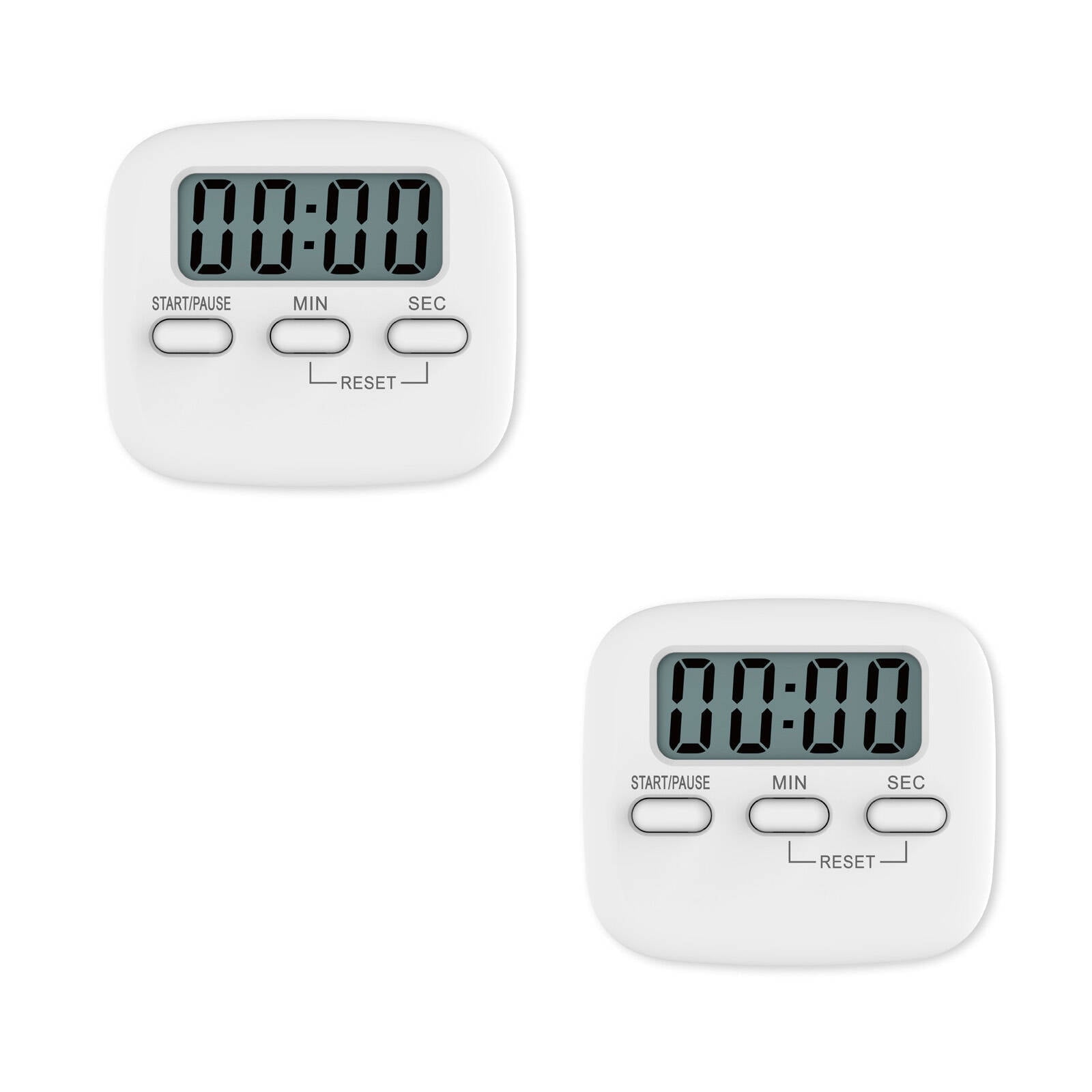 CCOCC 2Pcs Timer,Magnetic Mounting Feature Timers,Compact and Practical Design Loud and Clear ...
