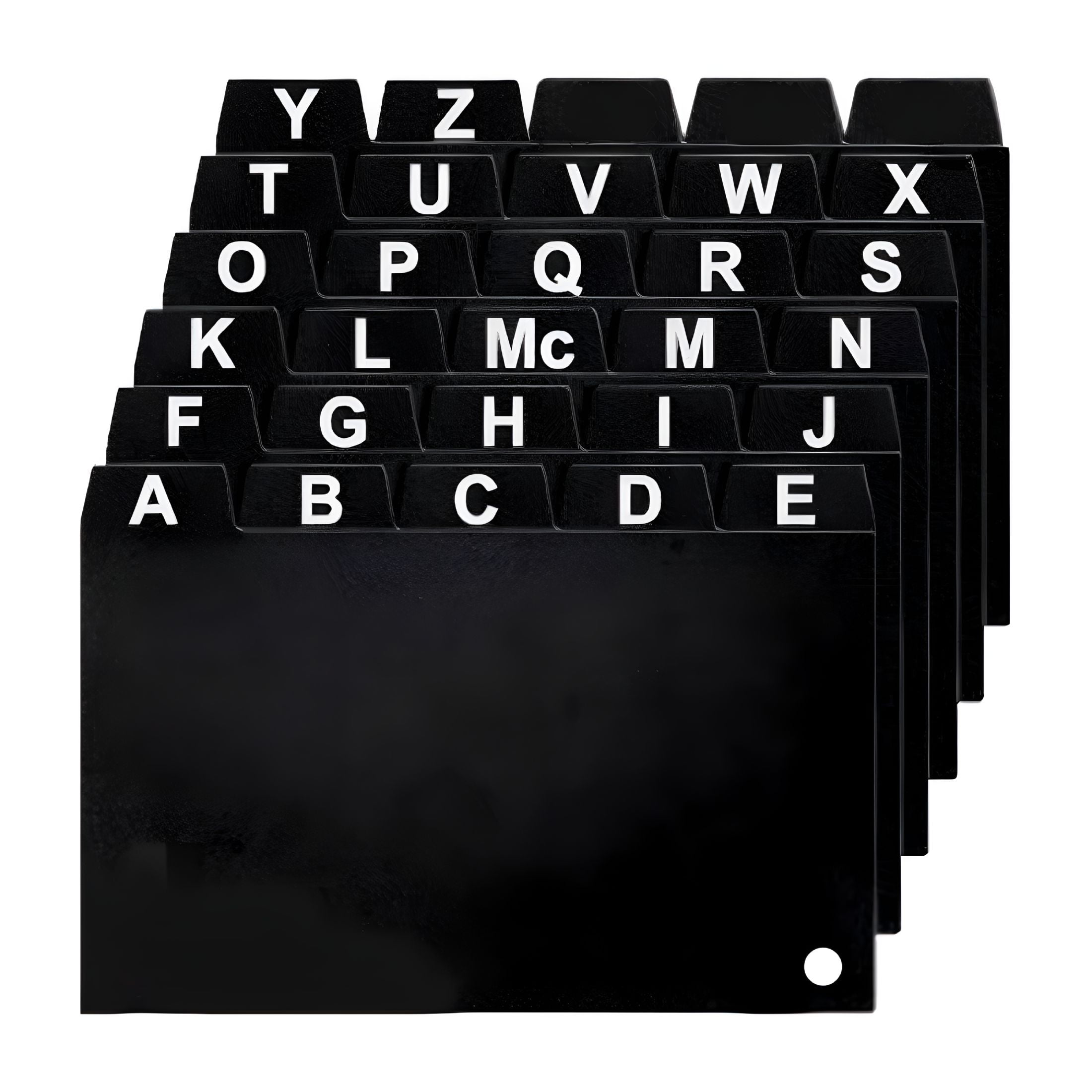 CCOCC 30 Black Index Card Dividers 3x5" - Large Index Cards for Index ...