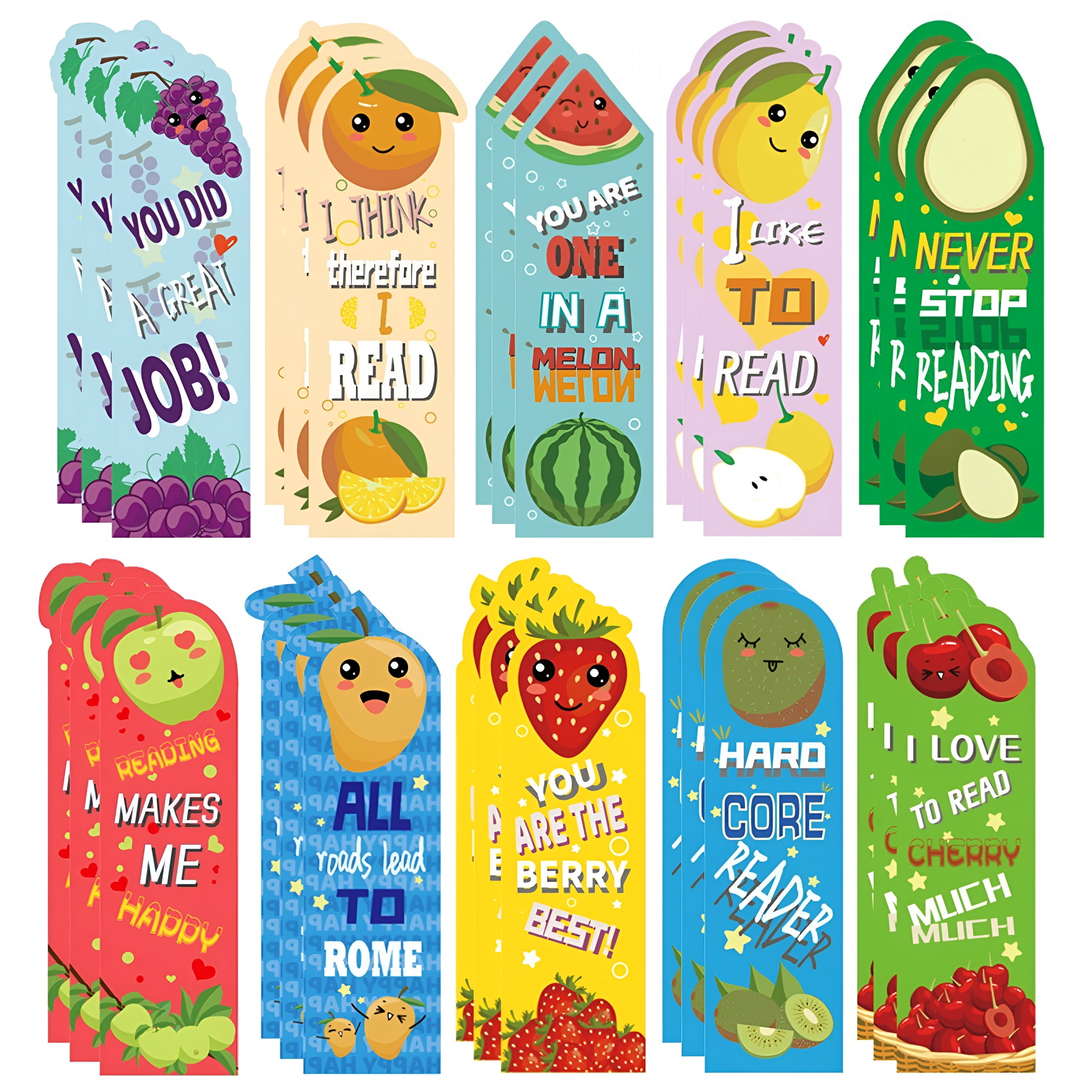 CCOCC 2026 New 30 Pcs Scented Bookmarks Kids Bulk Scratch and Sniff ...
