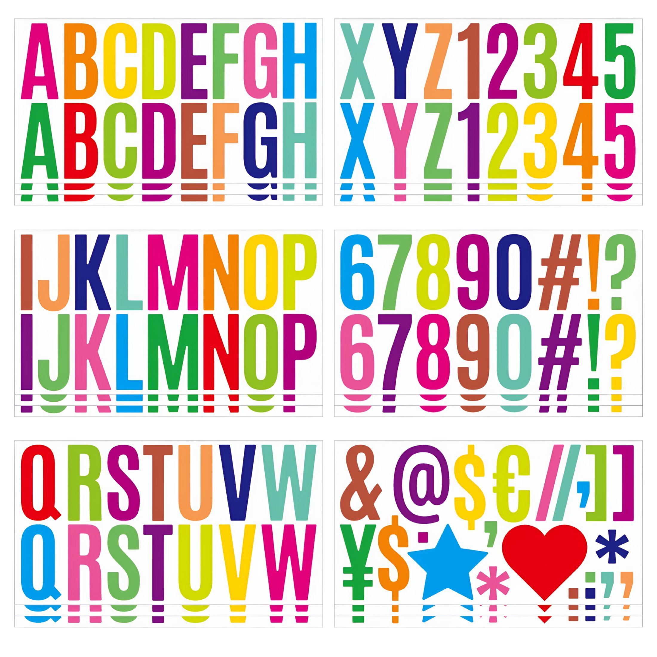 CCOCC 300Pcs 18 Sheets English Letter Sticker Self-adhesive Vinyl ...
