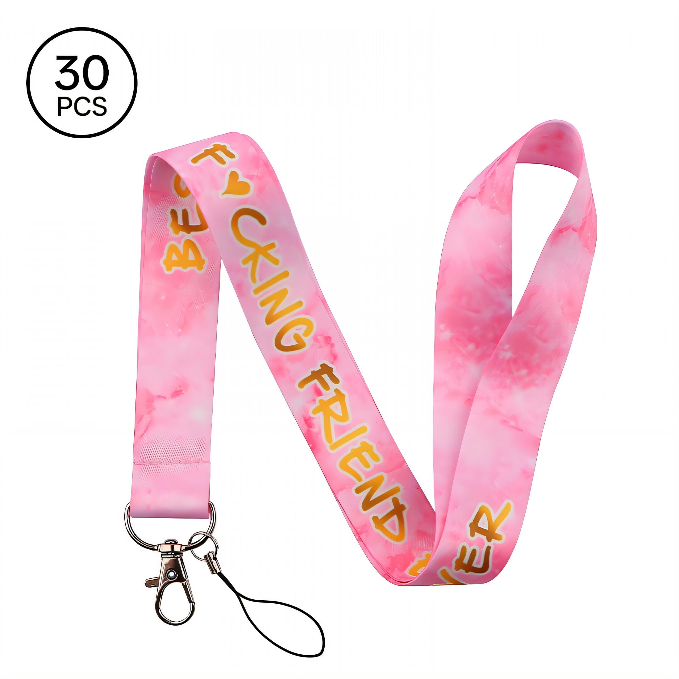 CCOCC 30Pcs Lanyards for Id Badges,Rainbow Gradient Print Lanyards for ...