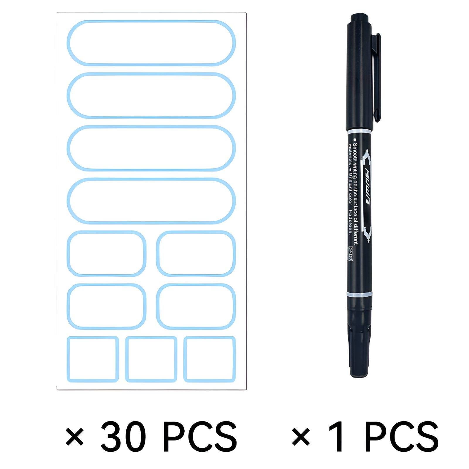 CCOCC 31Pcs Name Tags,Writable Surface Sticker Labels,Easy ...