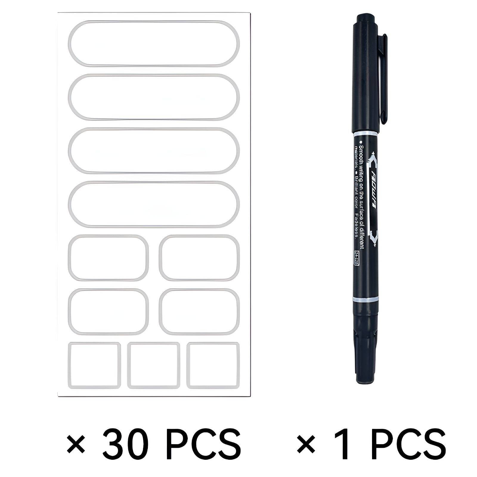 CCOCC 31Pcs Name Tags,Writable Surface Sticker Labels,Reusable Labels ...