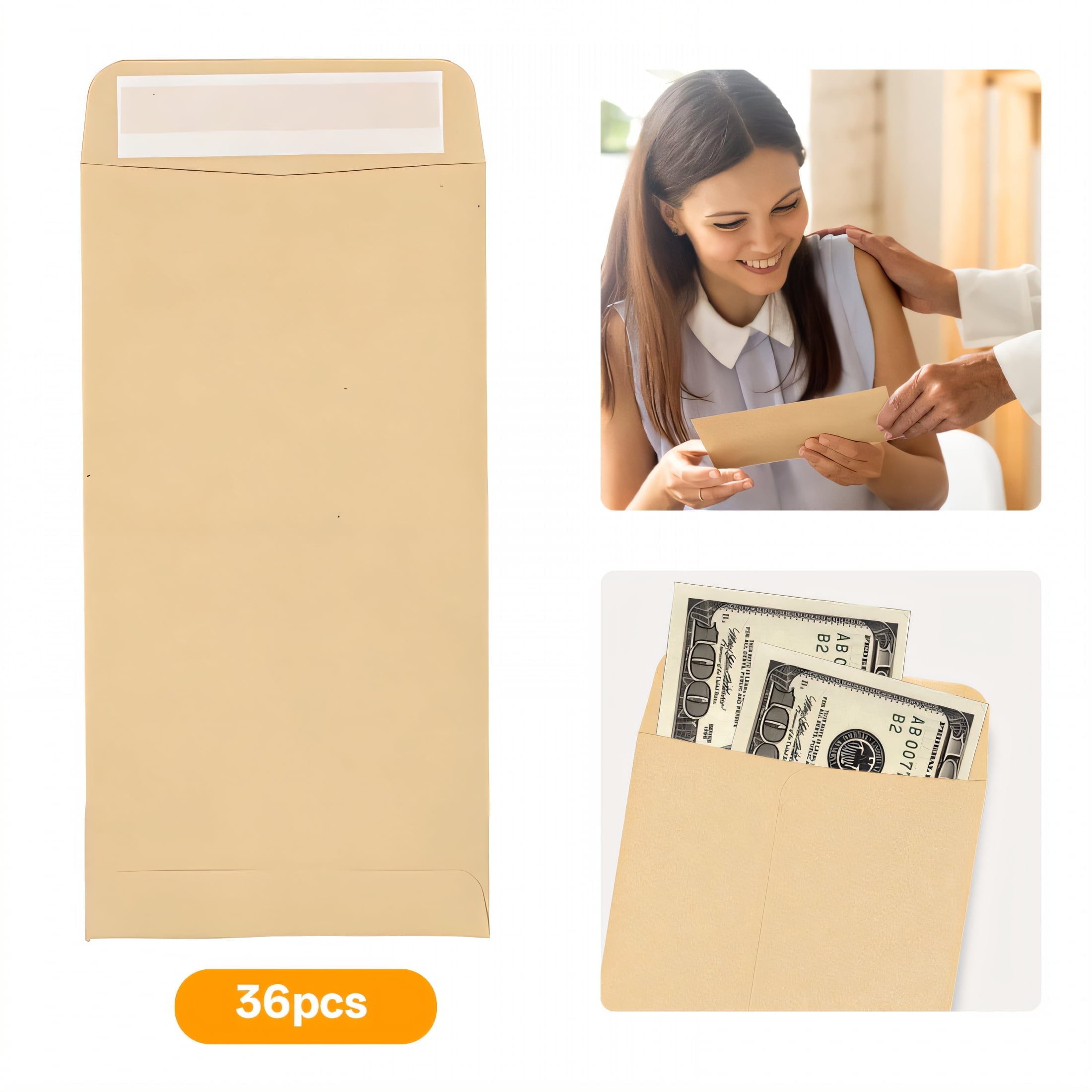 CCOCC 36Pcs Money Envelopes for Cash,3.5*6.5 in Small Envelopes ...