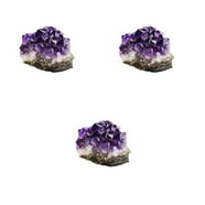 Walmart 3x Natural Amethyst Crystal Decorative Bookends for Office Desk ...