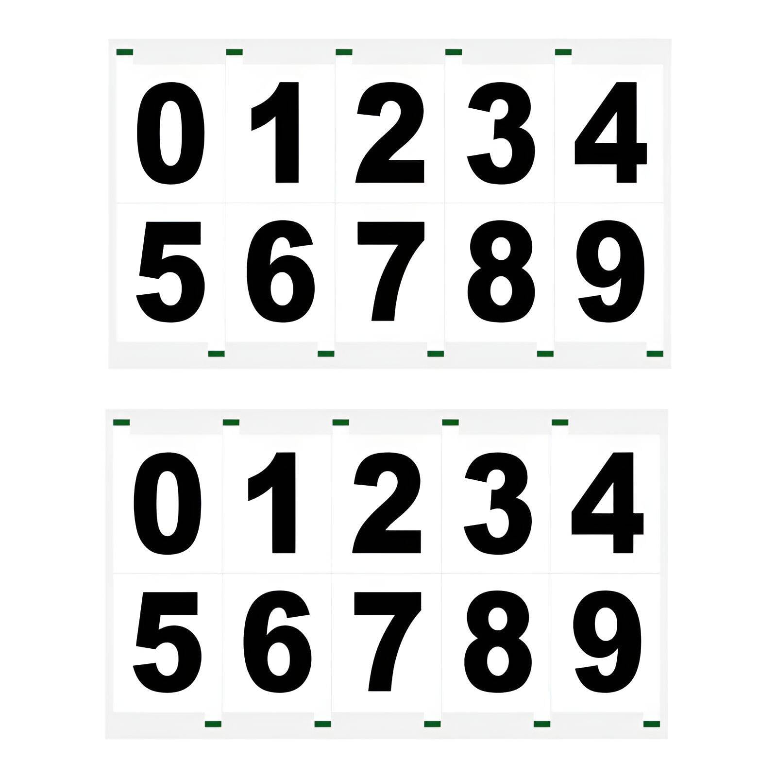 CCOCC 3Pcs Letter Stickers,Reflective Design Mailbox Numbers,Number ...