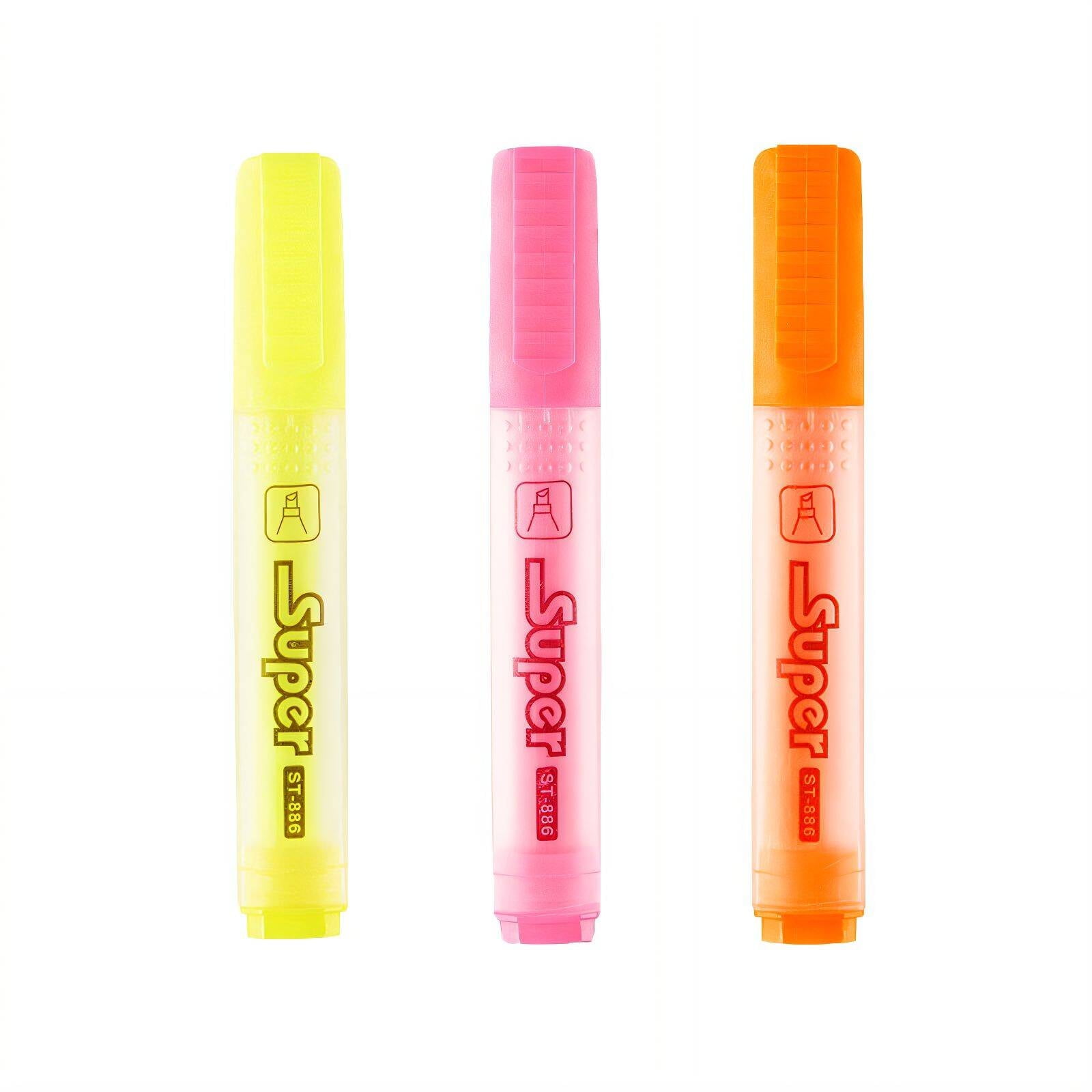 CCOCC 3Pcs Mini Highlighters,Eco-Friendly Water-Based Ink Safe to Use ...