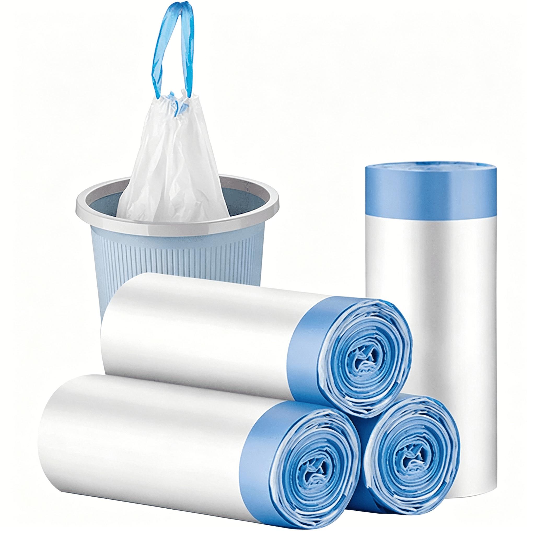 CCOCC 4 Gallon Trash Bags-Drawstring Small Trash Bags for Bathroom ...