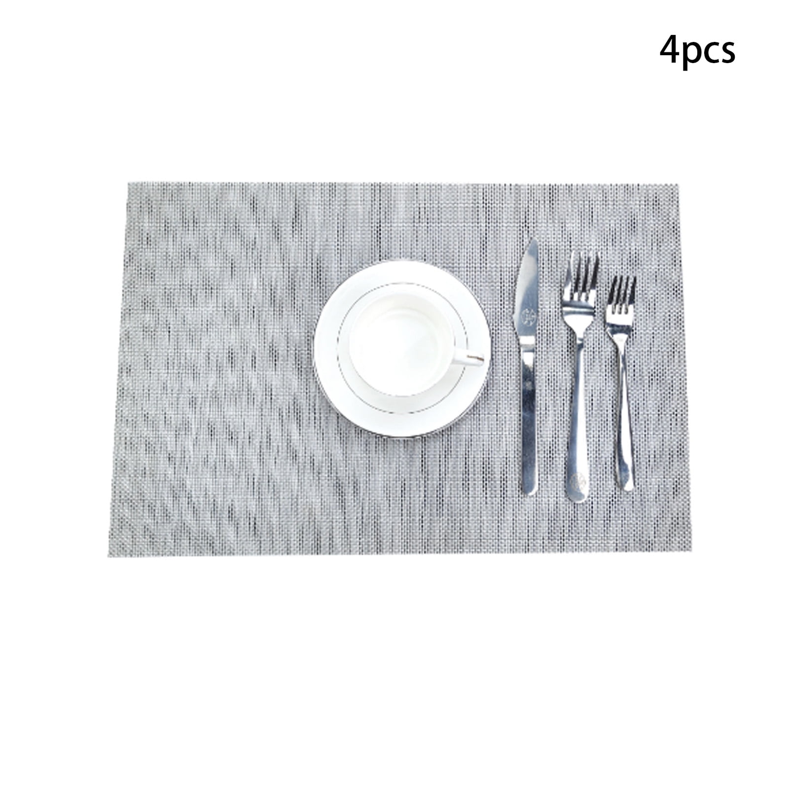 CCOCC 4 Pcs Placemats Washable Indoor/Outdoor Vinyl Place Mats for ...