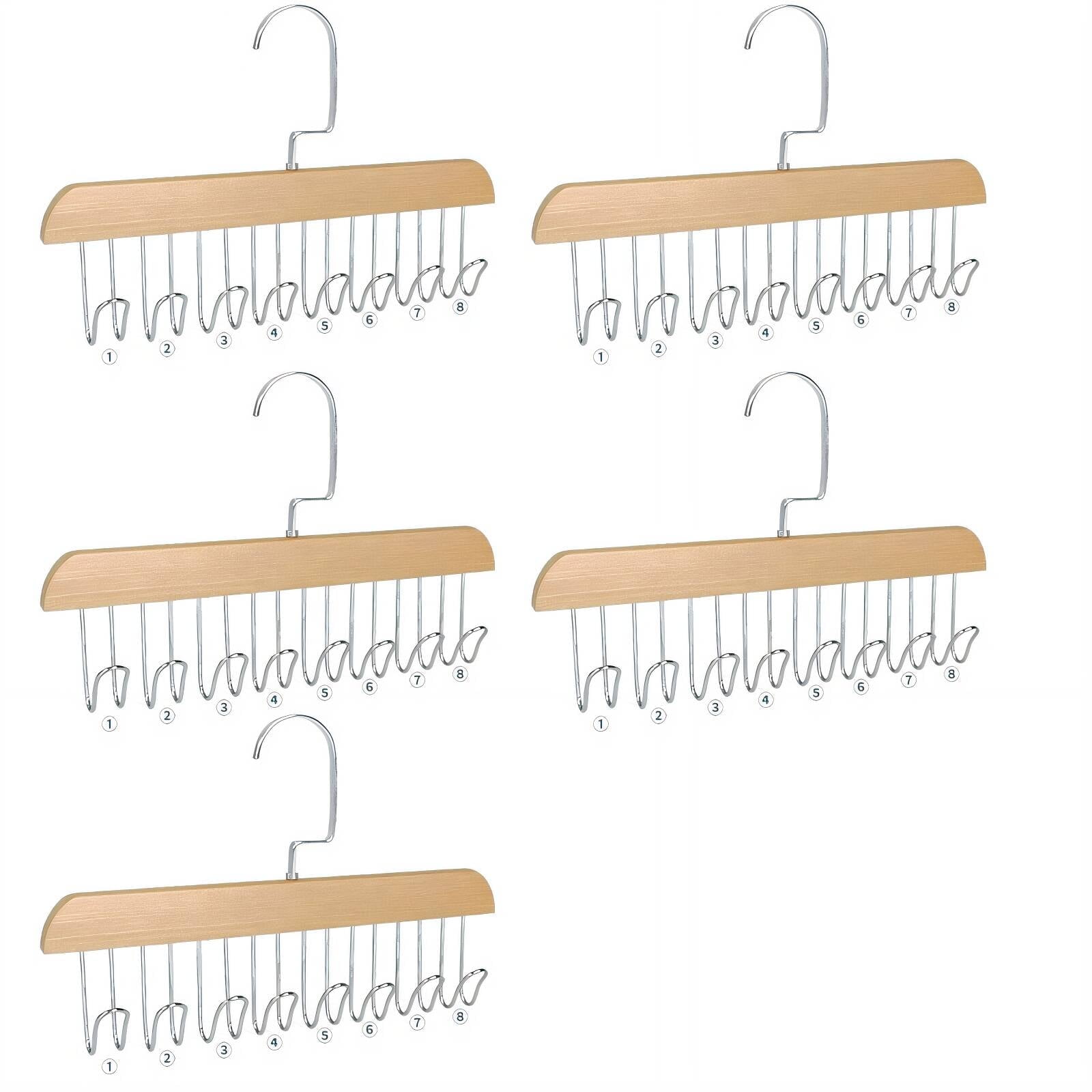 CCOCC 4 Pcs Space Saving Hangers for Clothes Resistant to Bending Or ...